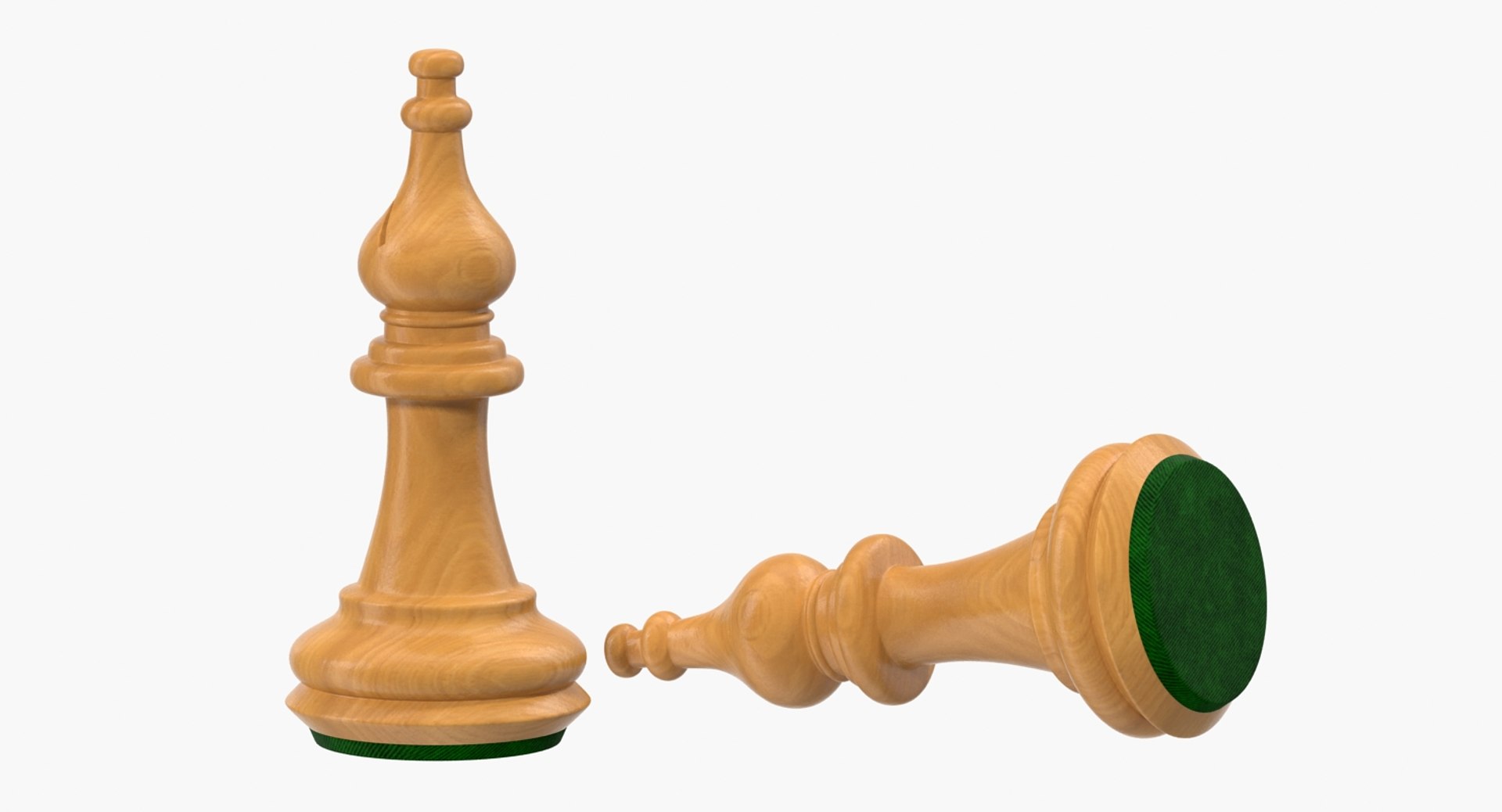 3D Wooden Chess Bishop - TurboSquid 1344689