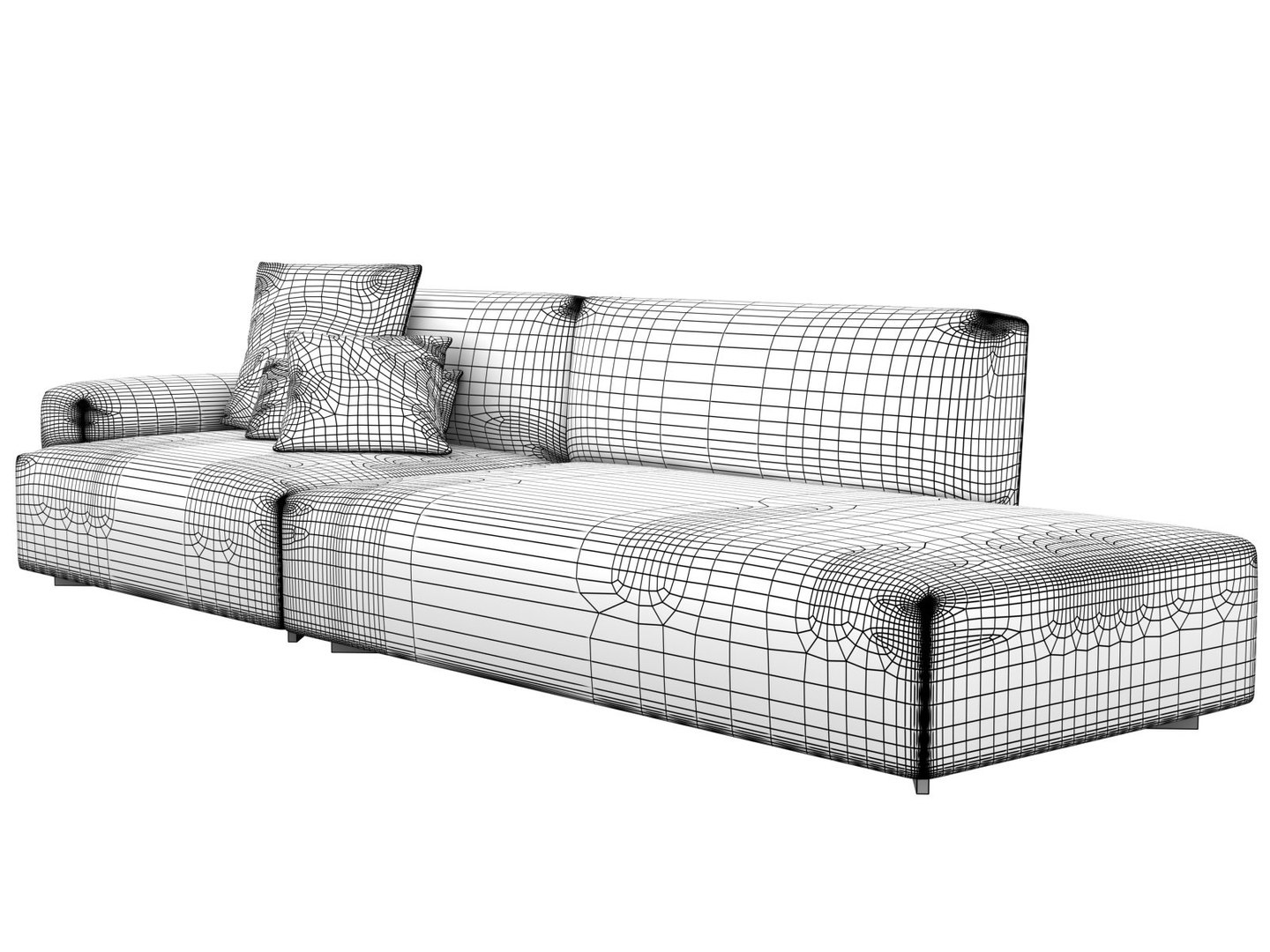 Soho low-arm sofa 3D model - TurboSquid 1177361
