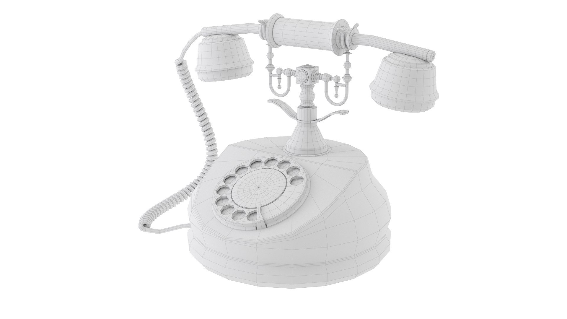 Retro Phone 3D Model - TurboSquid 1605160