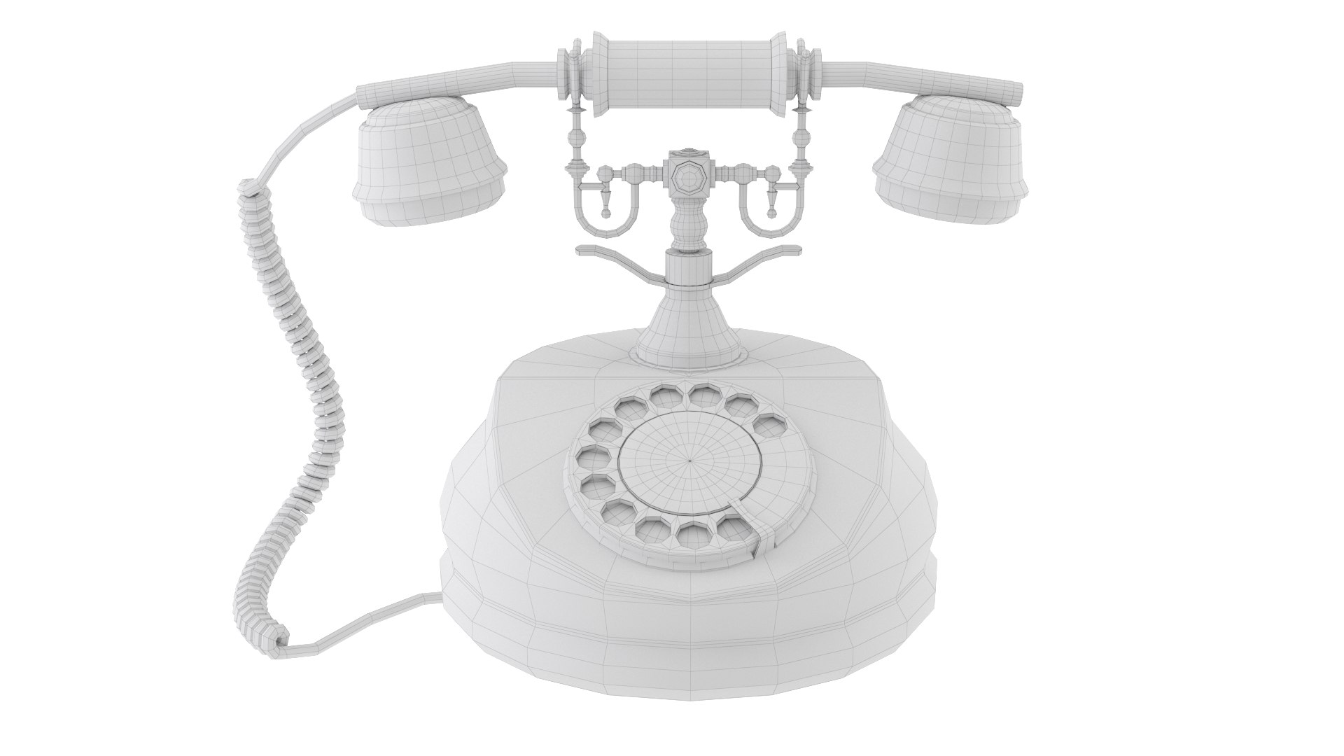 Retro Phone 3D Model - TurboSquid 1605160