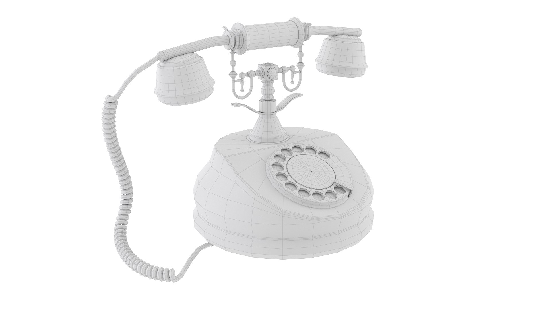 Retro Phone 3D Model - TurboSquid 1605160