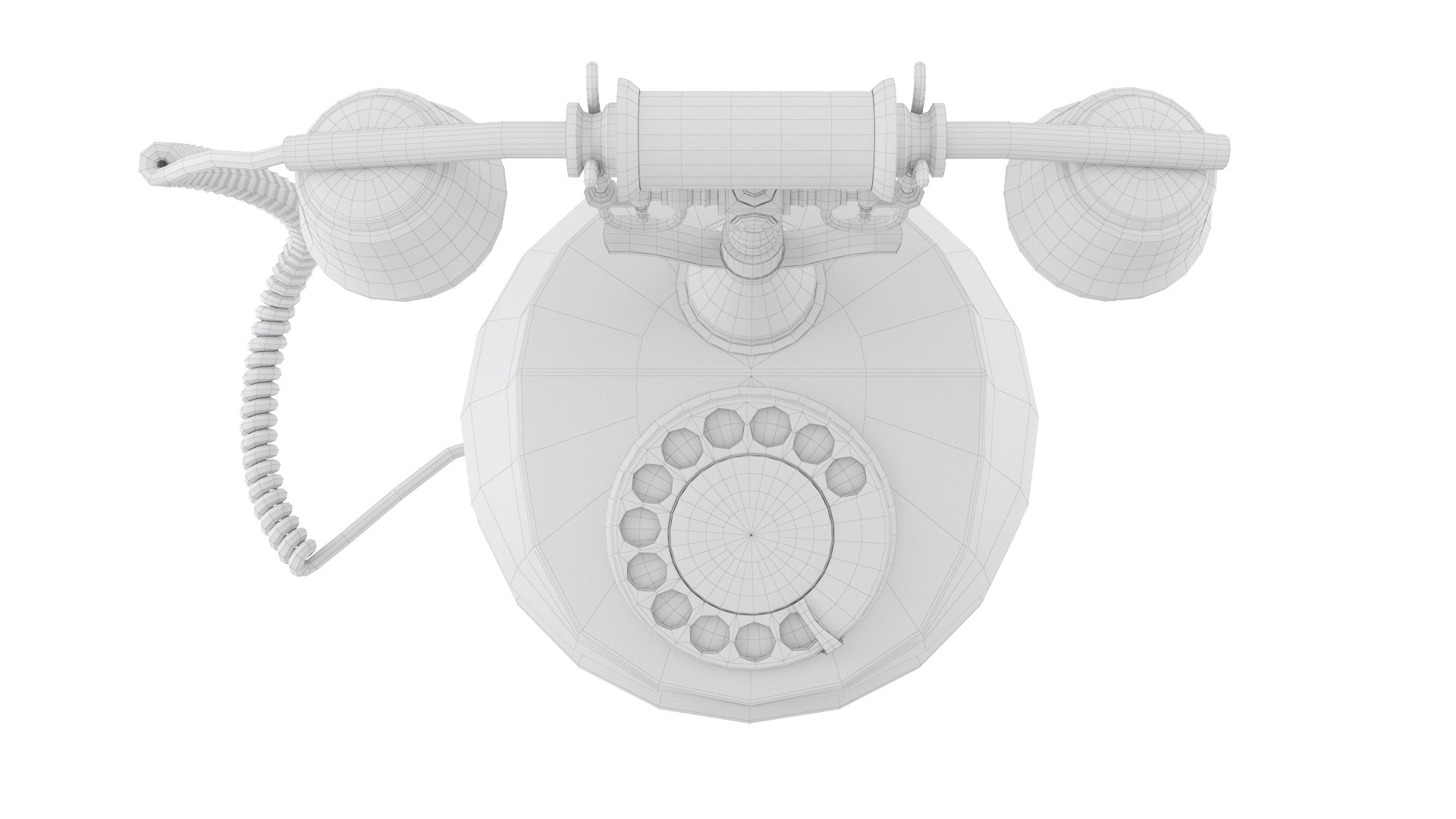 Retro phone 3D model - TurboSquid 1605160