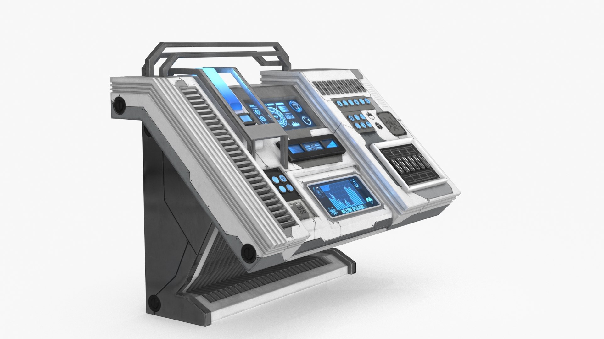 Sci Fi Control Panel Table 3D Model - TurboSquid 2028333