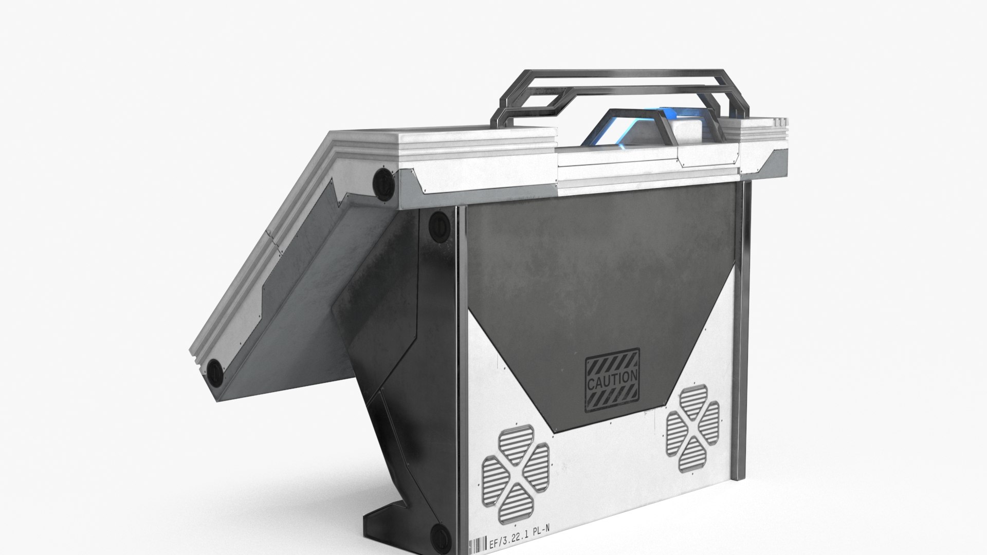 Sci Fi Control Panel Table 3D Model - TurboSquid 2028333