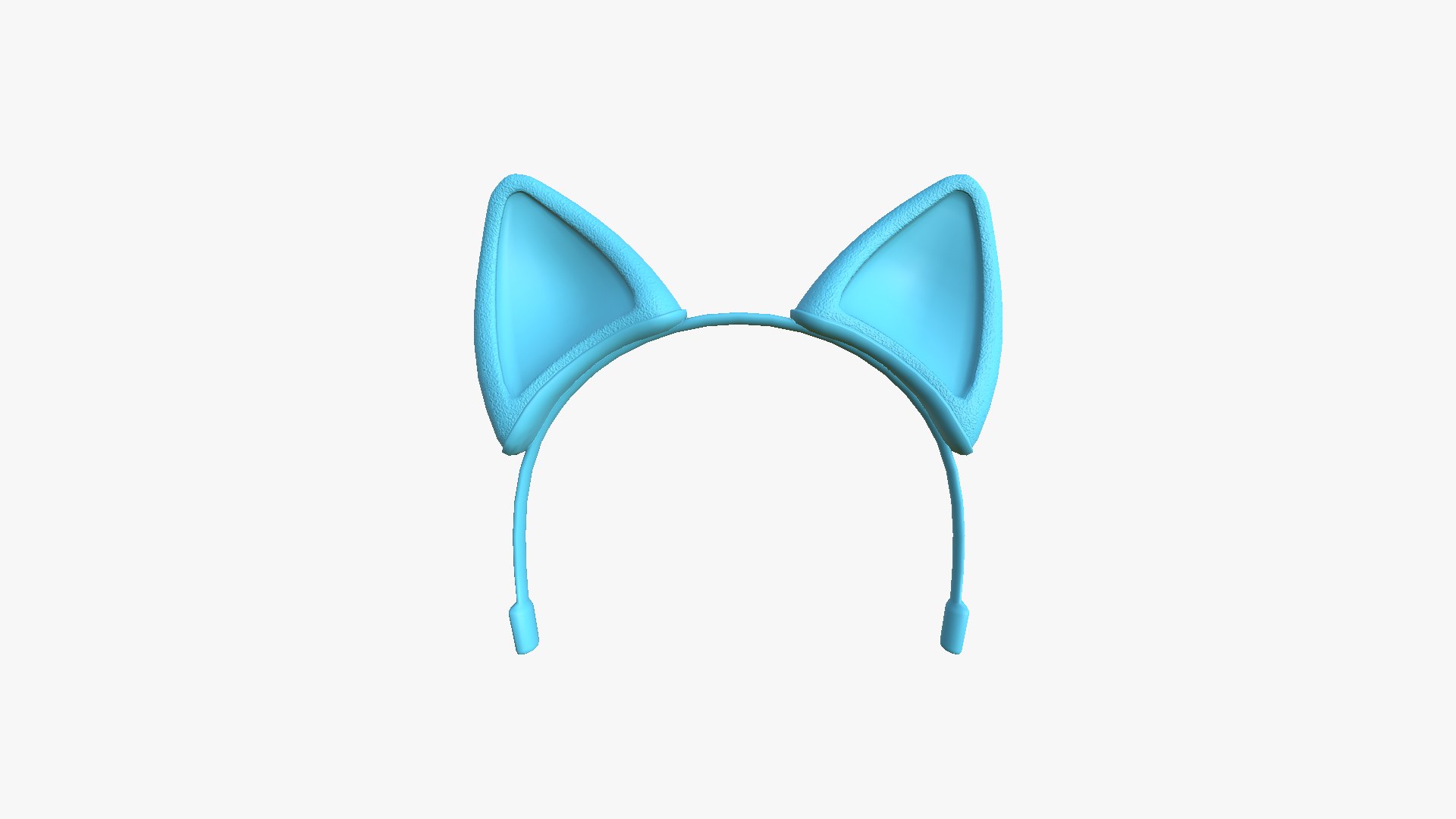 Furry Ears Tiara B10 Red - Headband Character Design Model - TurboSquid ...