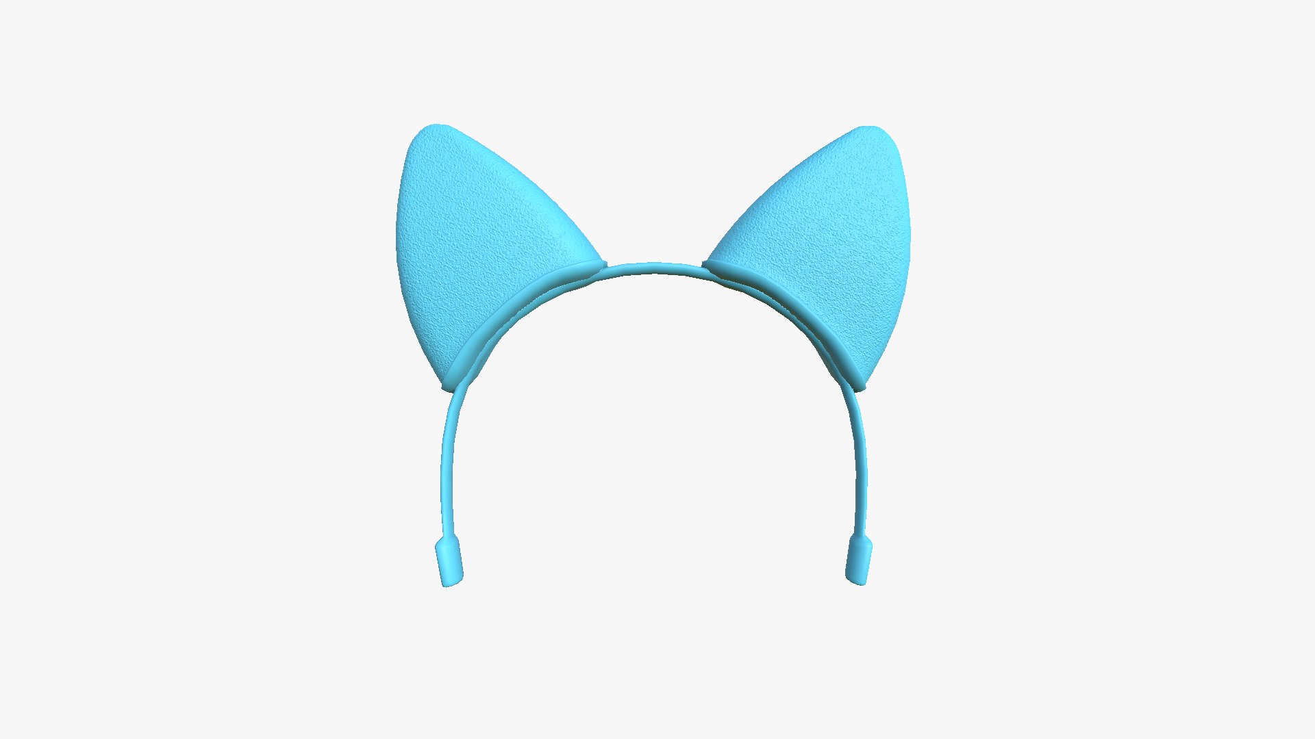 Furry Ears Tiara B10 Red - Headband Character Design Model - TurboSquid ...