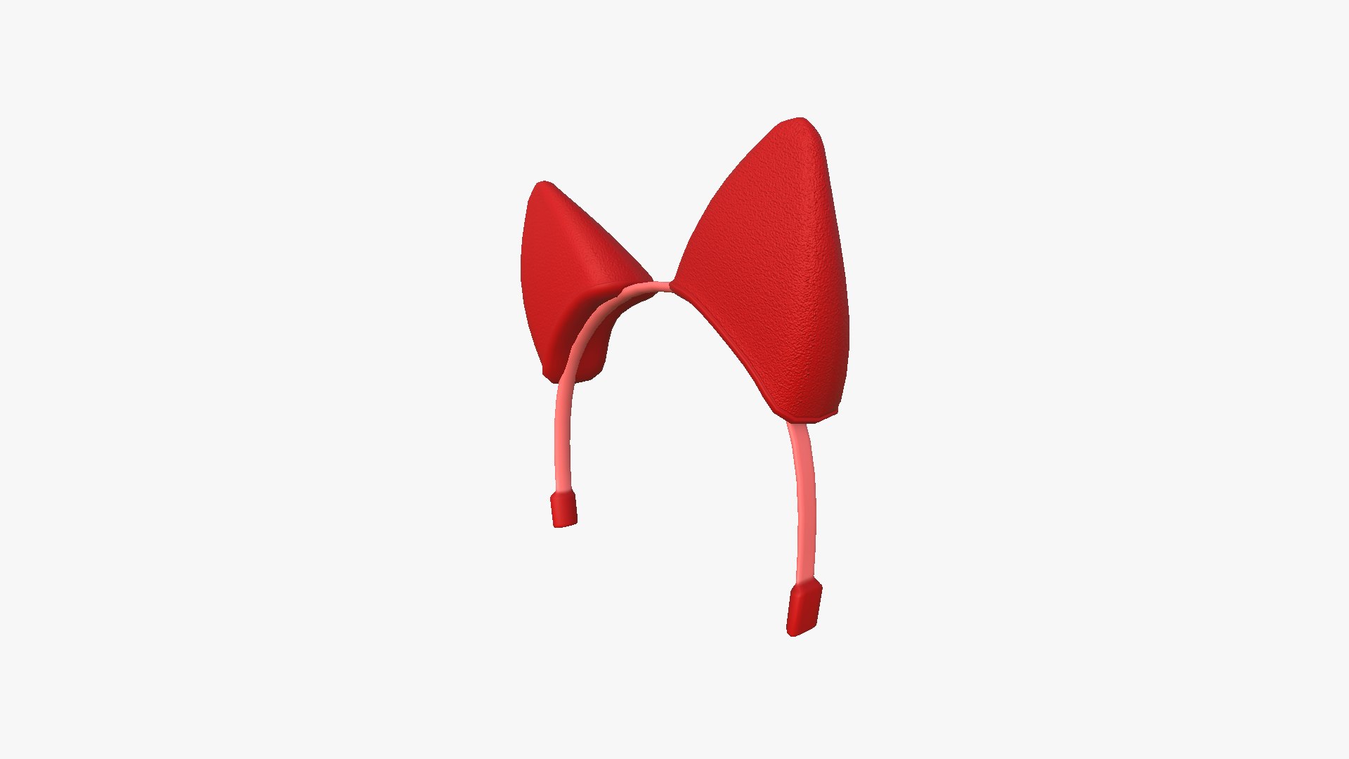 Furry Ears Tiara B10 Red - Headband Character Design Model - TurboSquid ...