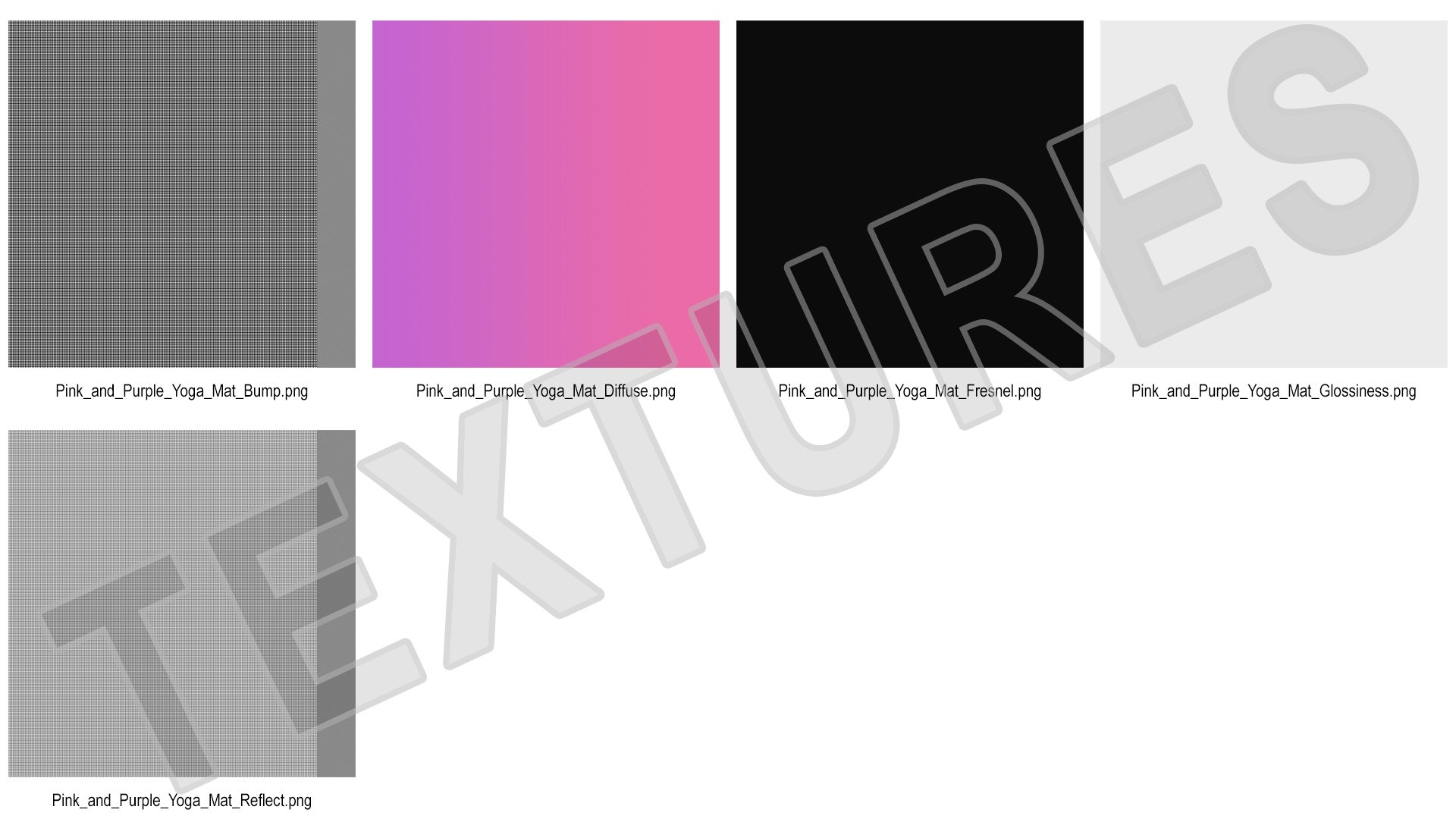 Pink And Purple Gradient Yoga Mat Model - TurboSquid 2144582