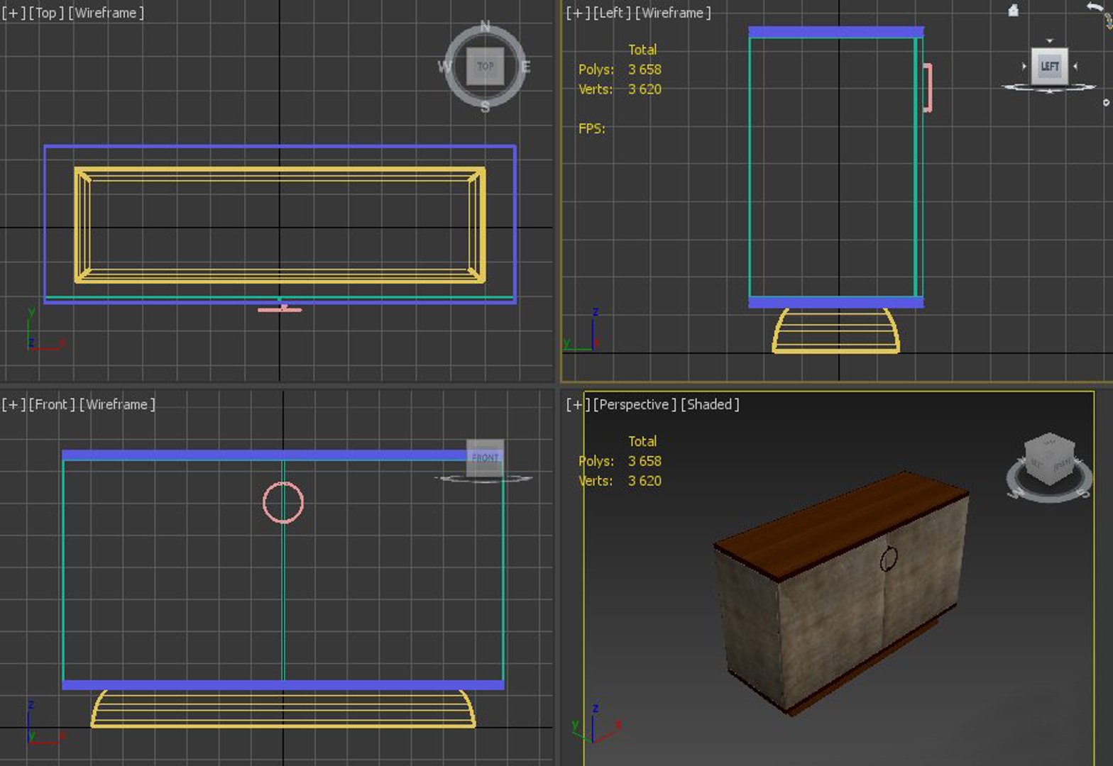 Baker Celestial Chest 3674 3D Model | 1147132 | TurboSquid