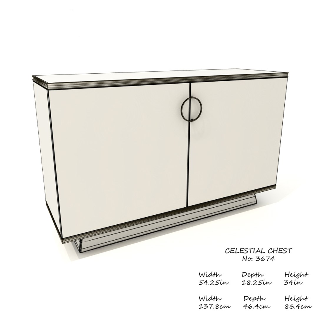 Baker Celestial Chest 3674 3D Model | 1147132 | TurboSquid