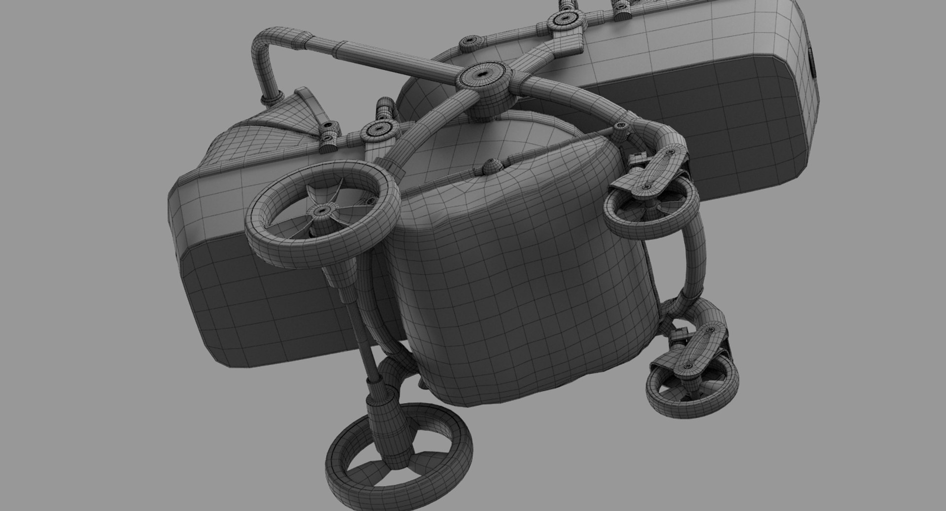 3D Icandy Peach Twin Carrycot - TurboSquid 1410469