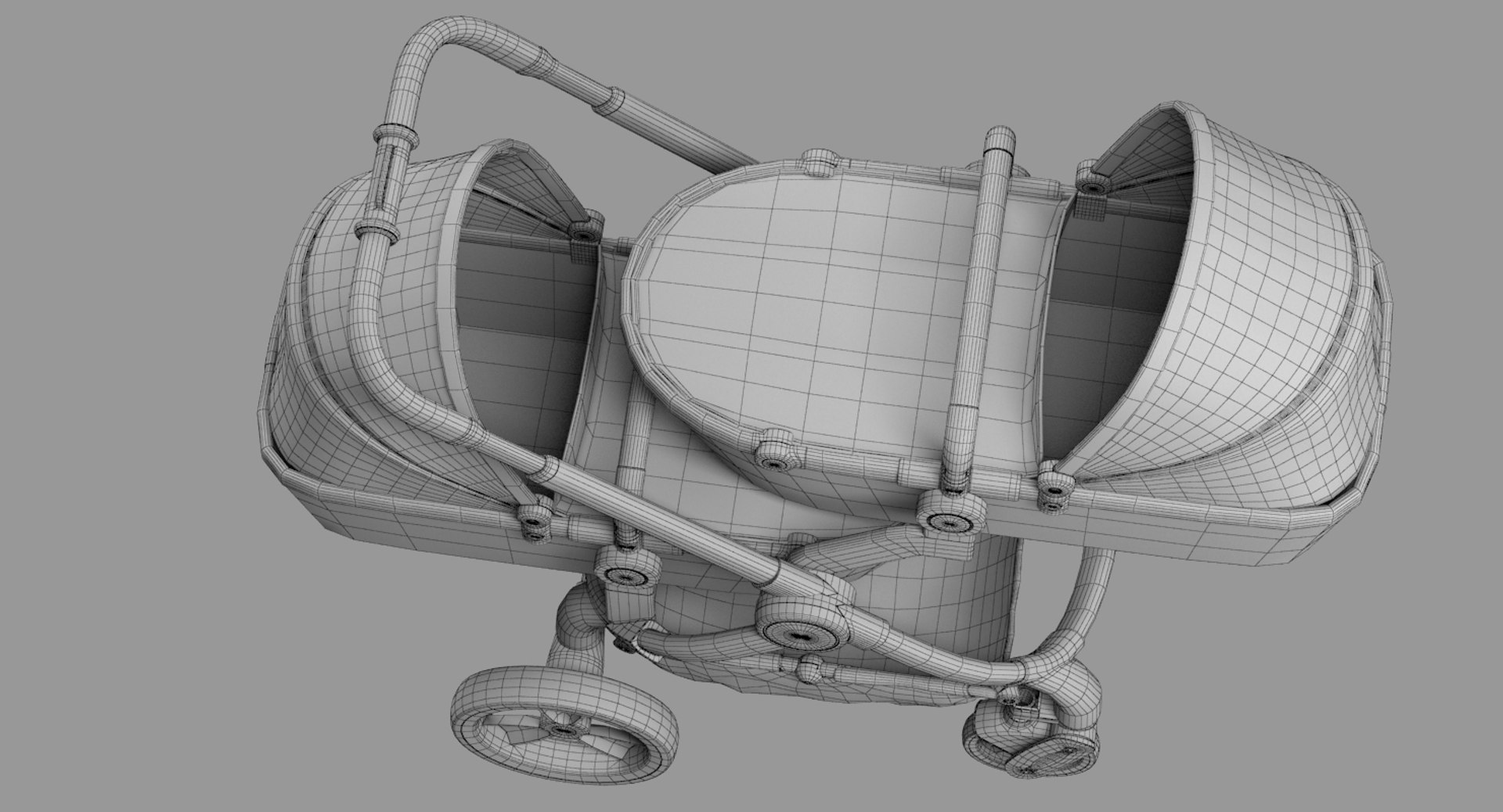 3D Icandy Peach Twin Carrycot - TurboSquid 1410469