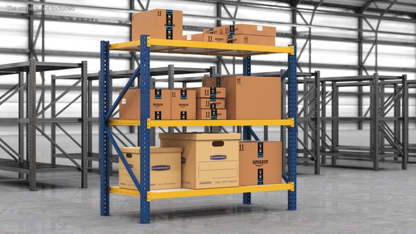Warehouse Rack with Boxes 3D - TurboSquid 1980707
