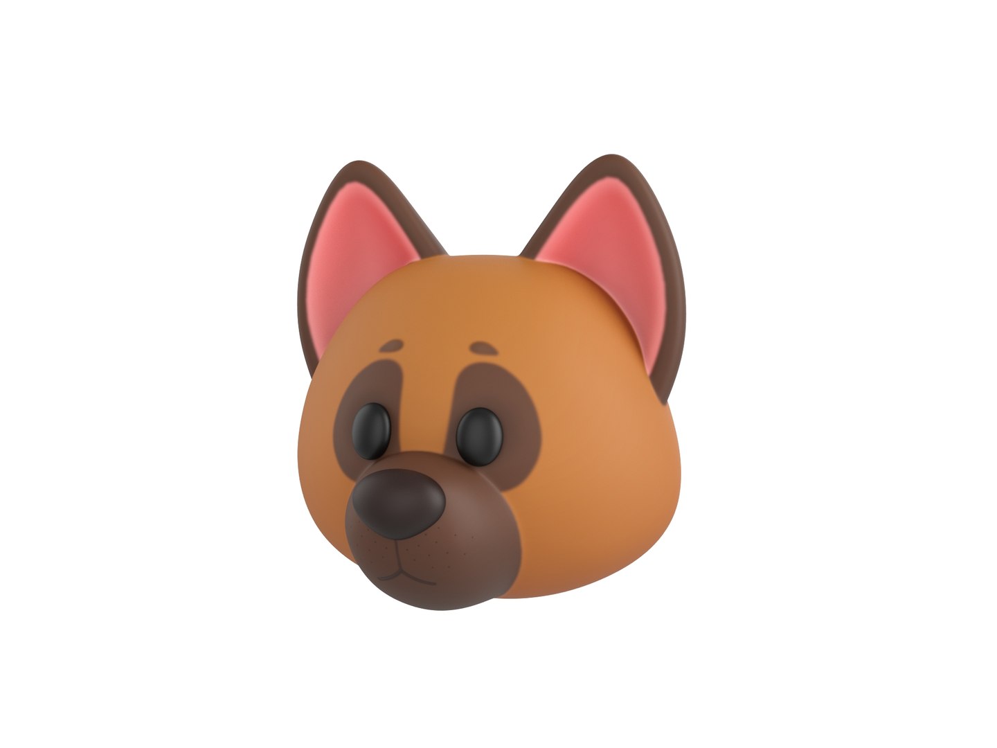 Prop137 German Shepherd Dog Head model - TurboSquid 1946735