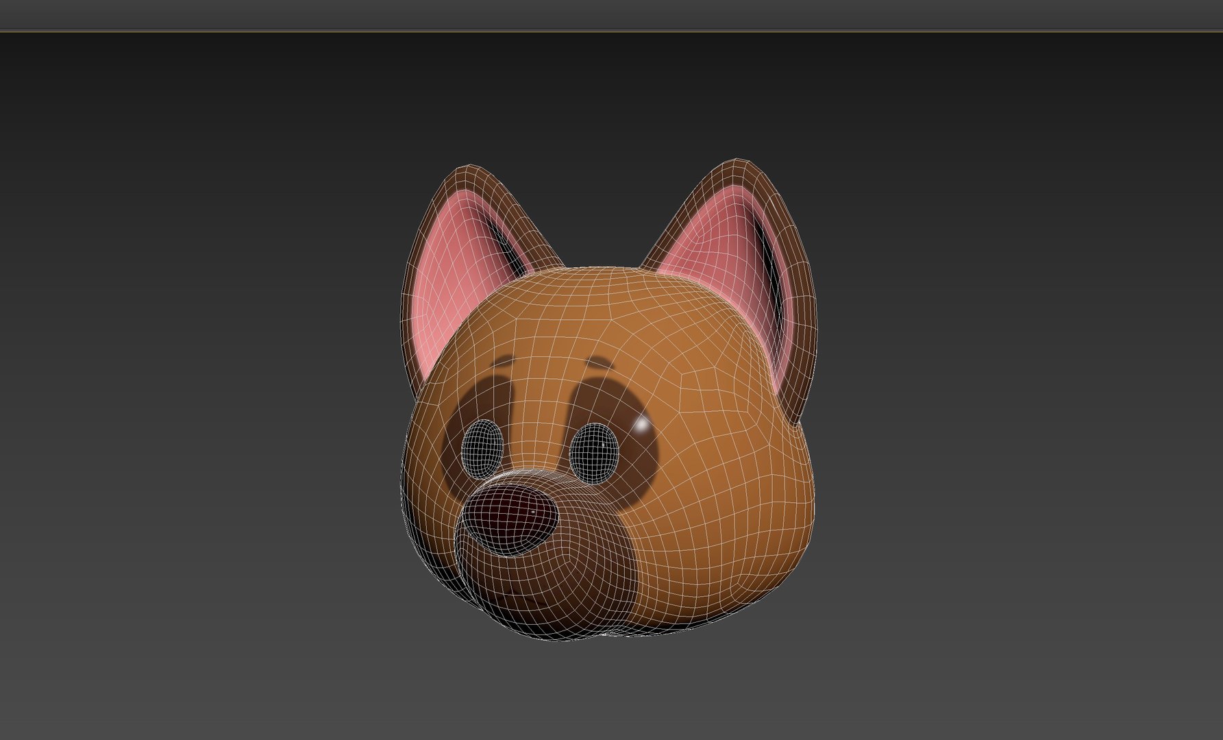 Prop137 German Shepherd Dog Head Model - TurboSquid 1946735