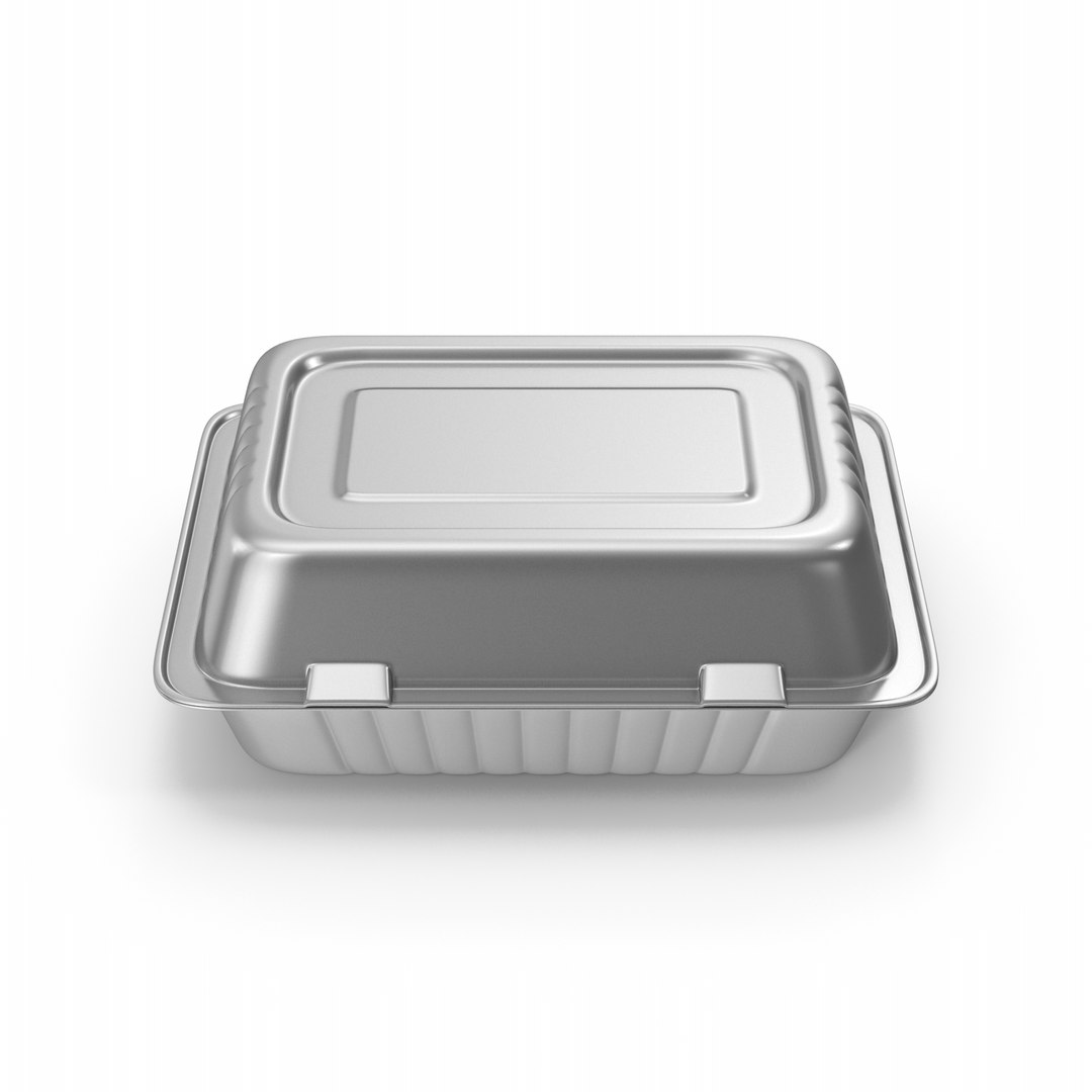 Silver Food Container 3D - TurboSquid 1910243