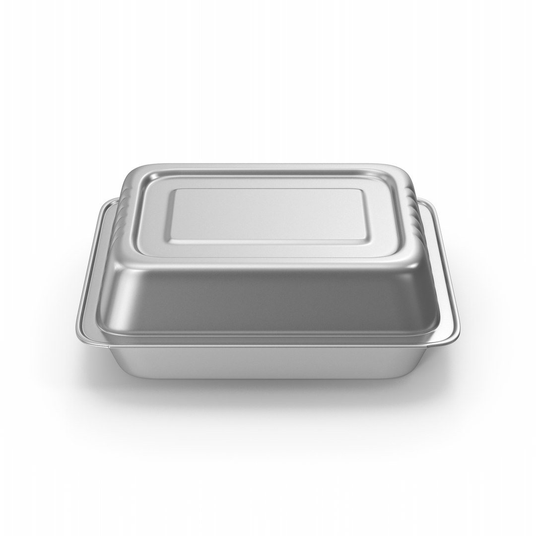 Silver Food Container 3D - TurboSquid 1910243