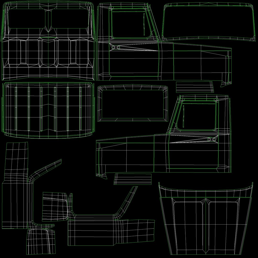 Russian Post Gaz 3307 3d Model