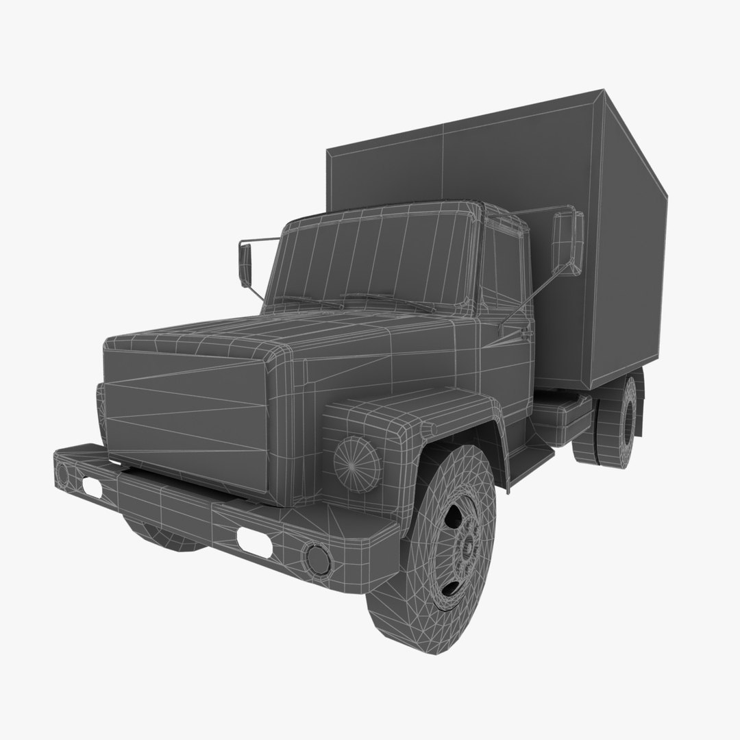 Russian Post Gaz 3307 3d Model