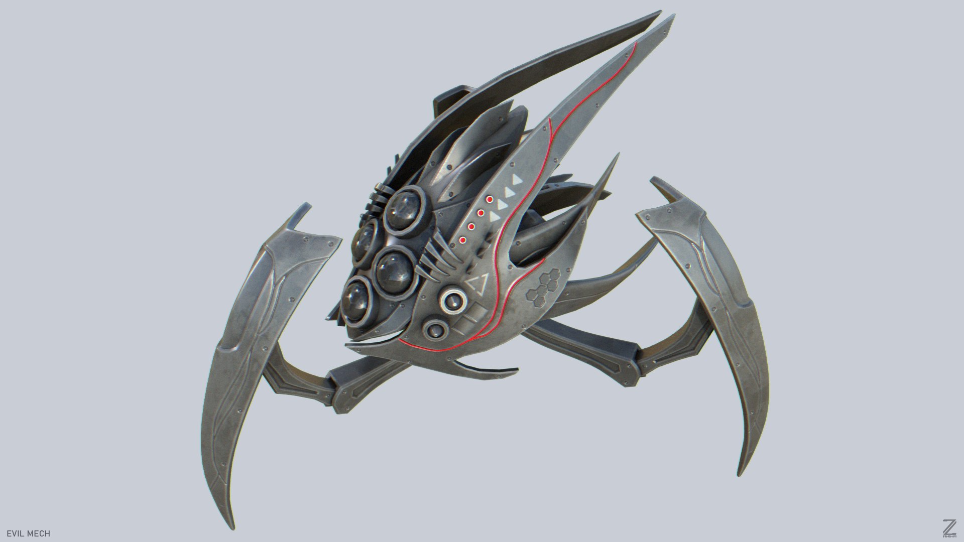 Evil Mech 3D Model - TurboSquid 2386024