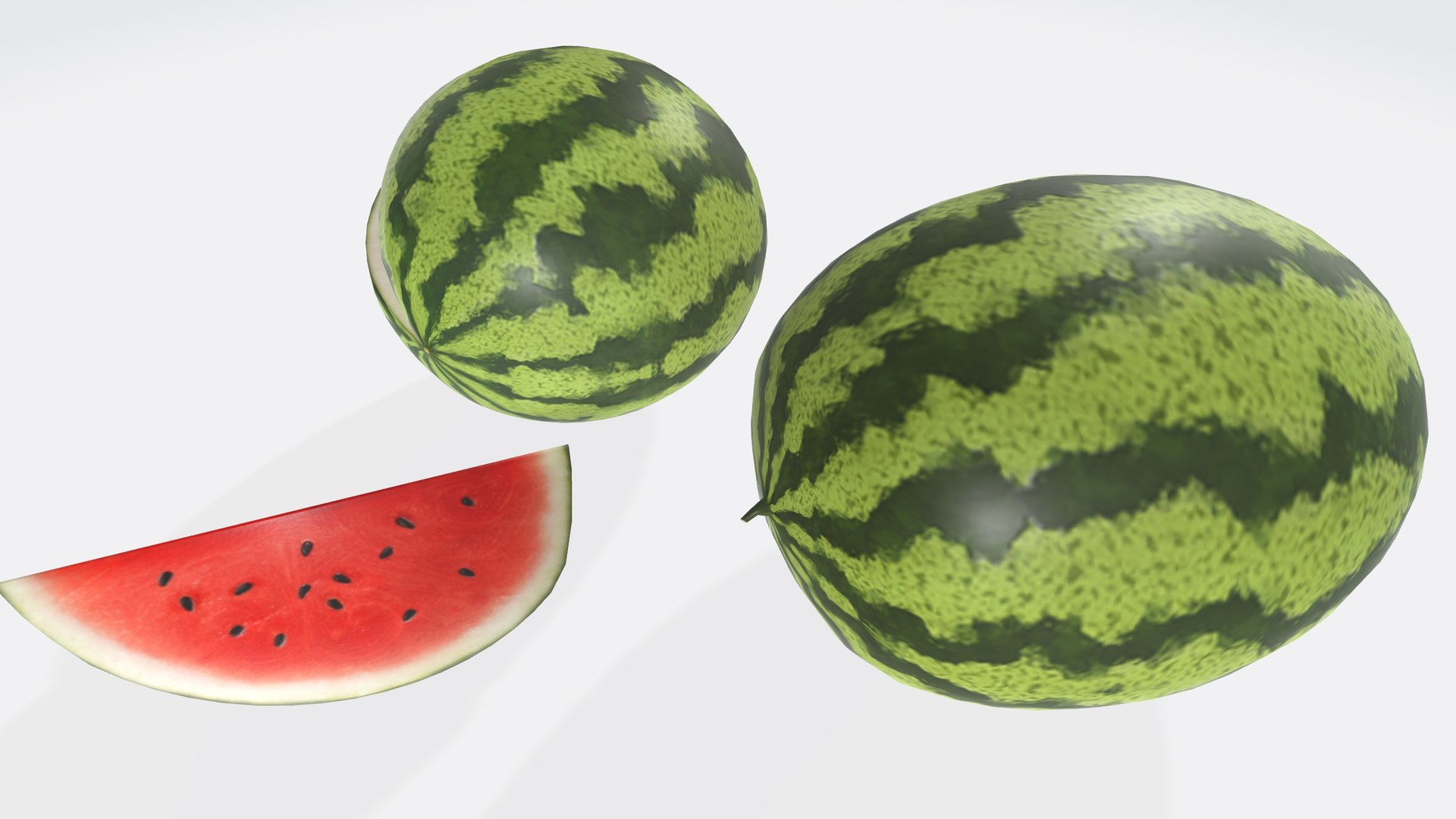 3D Watermelon Model - TurboSquid 1867058