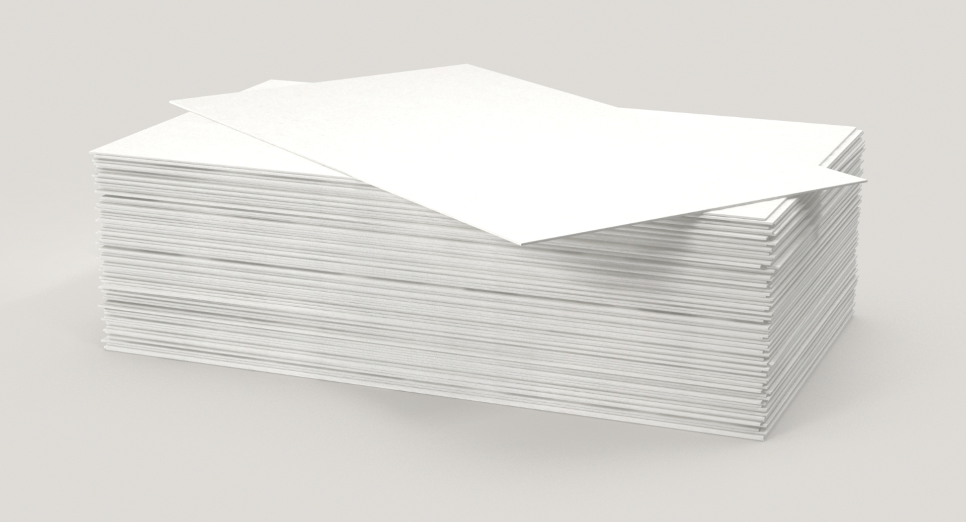 3d Stack Business Cards Model