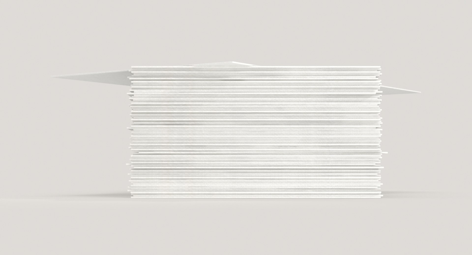 3d Stack Business Cards Model