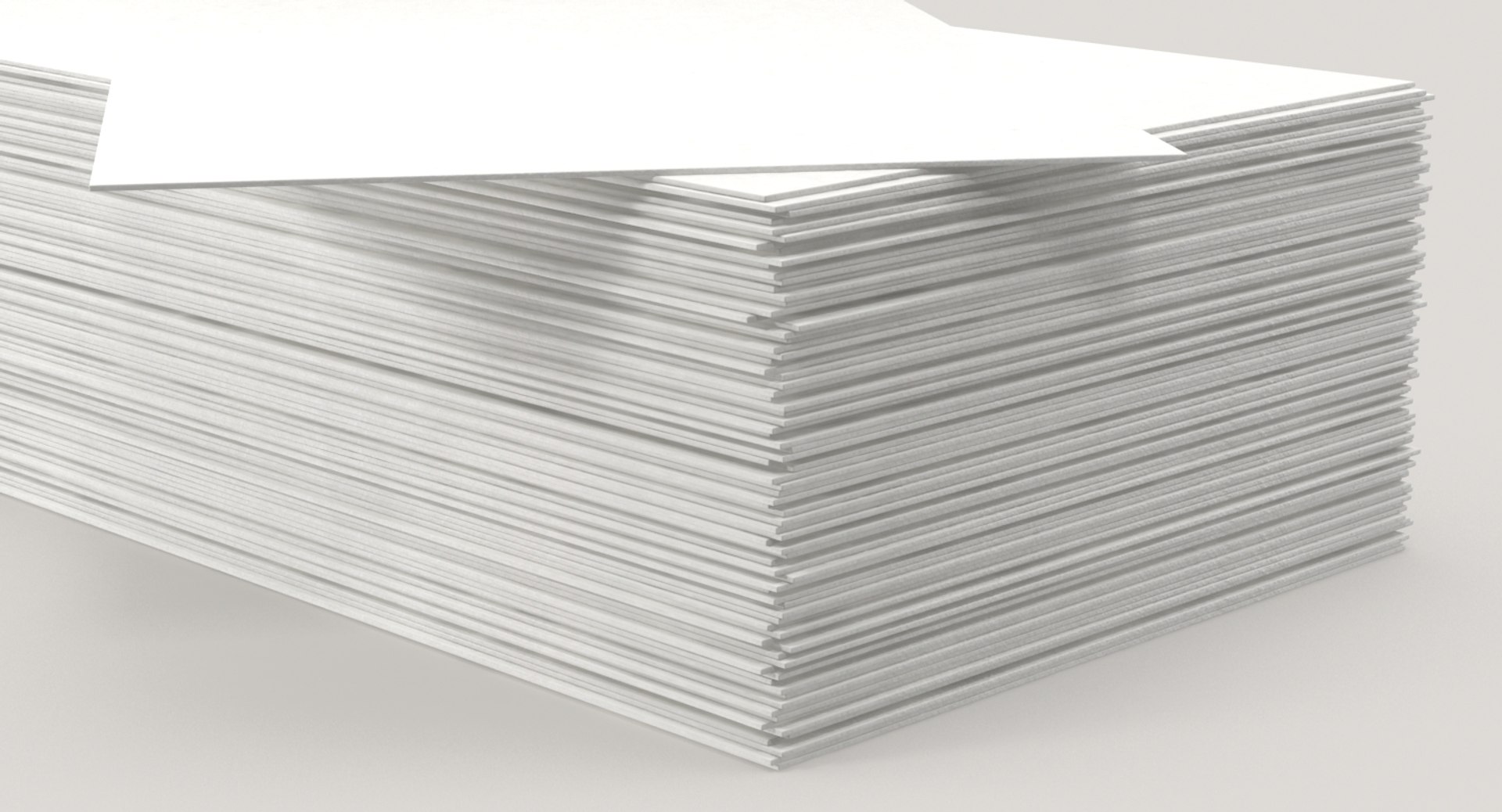 3d Stack Business Cards Model