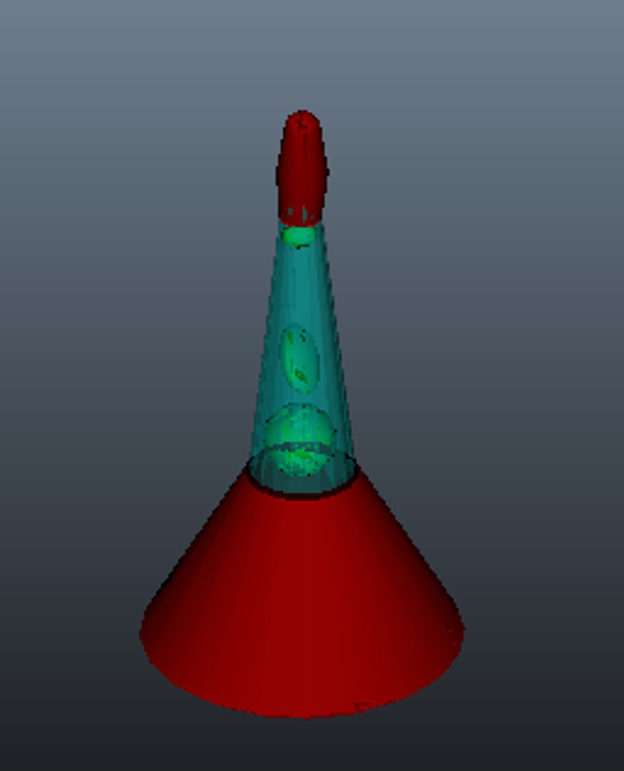 Free Complex Lava Lamp 3d Model