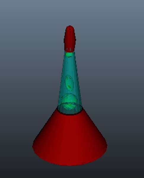 free complex lava lamp 3d model