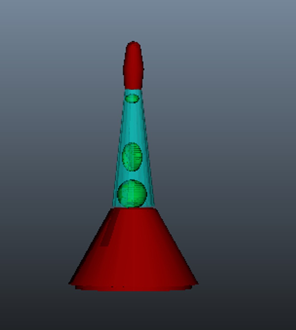 Free Complex Lava Lamp 3d Model