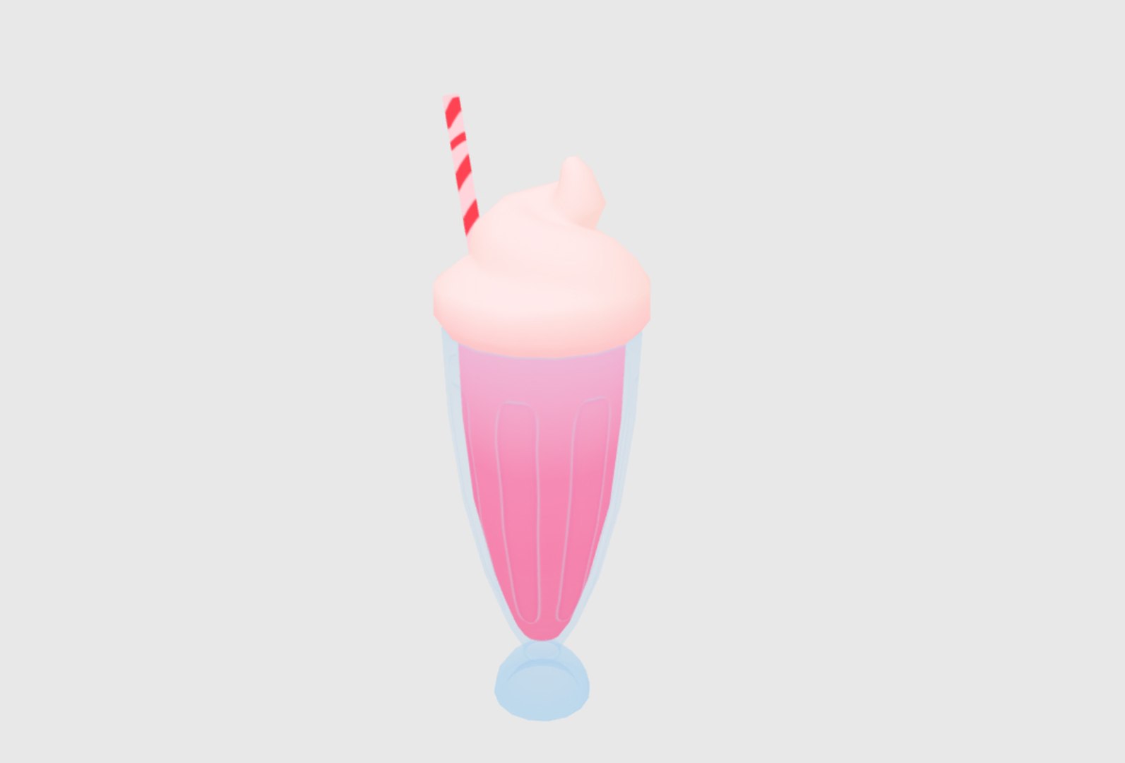 3D Milkshake Milk Shake Model - TurboSquid 1459090