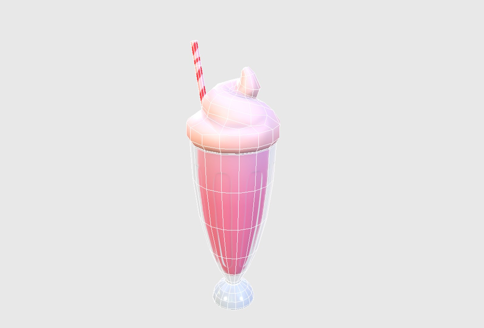3D Milkshake Milk Shake Model - TurboSquid 1459090