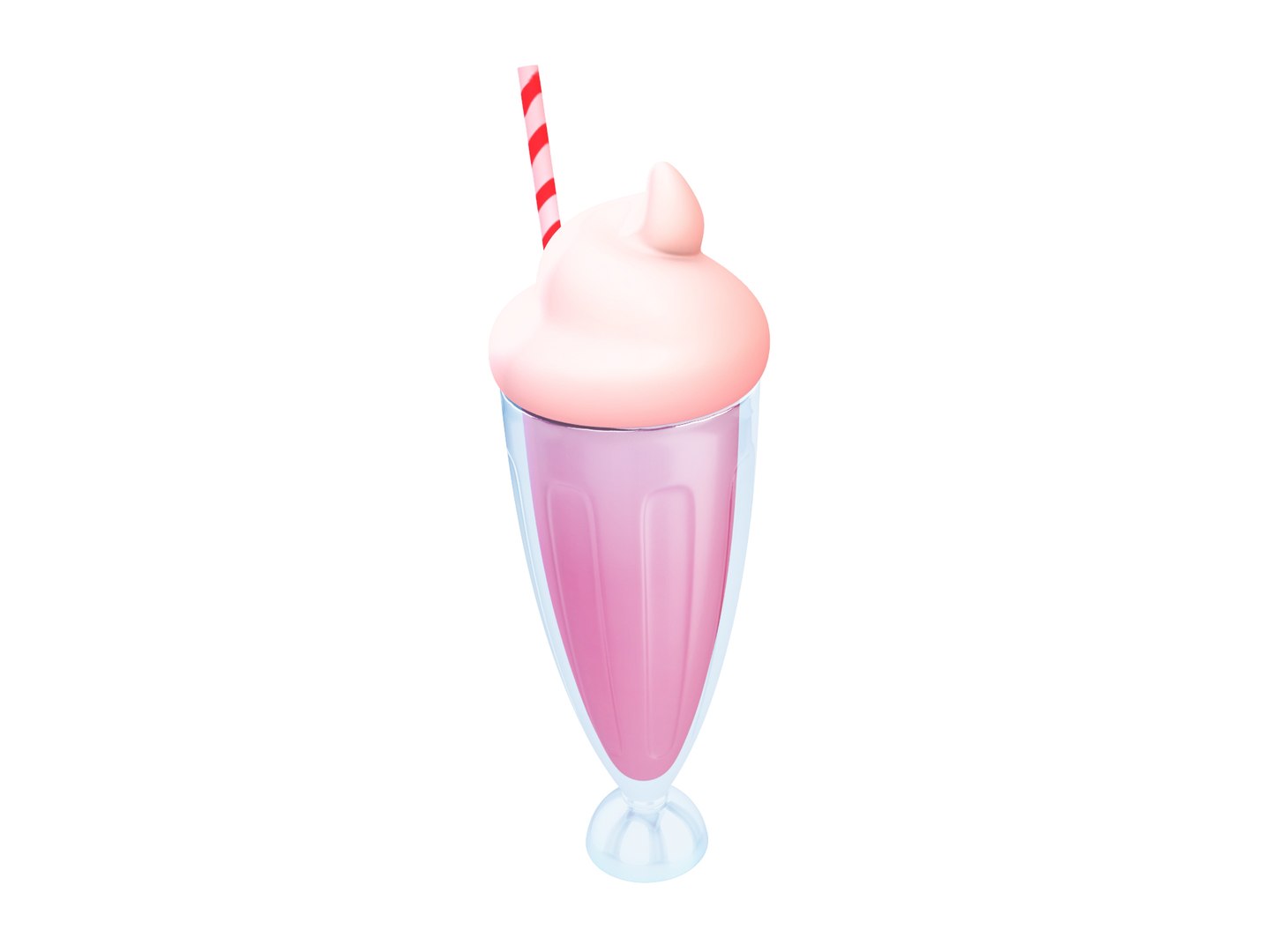 3D Milkshake Milk Shake Model - TurboSquid 1459090