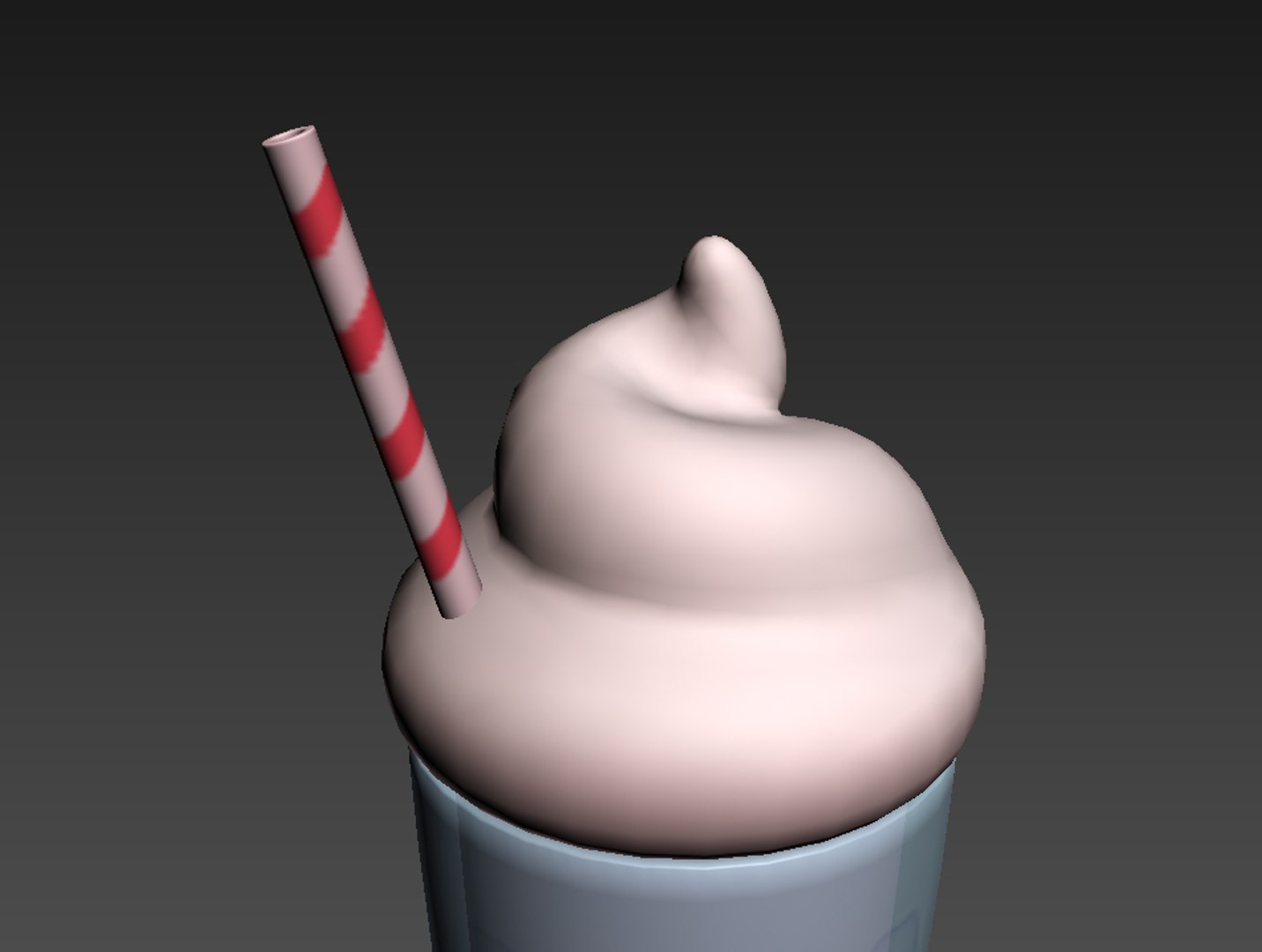 3D Milkshake Milk Shake Model - TurboSquid 1459090