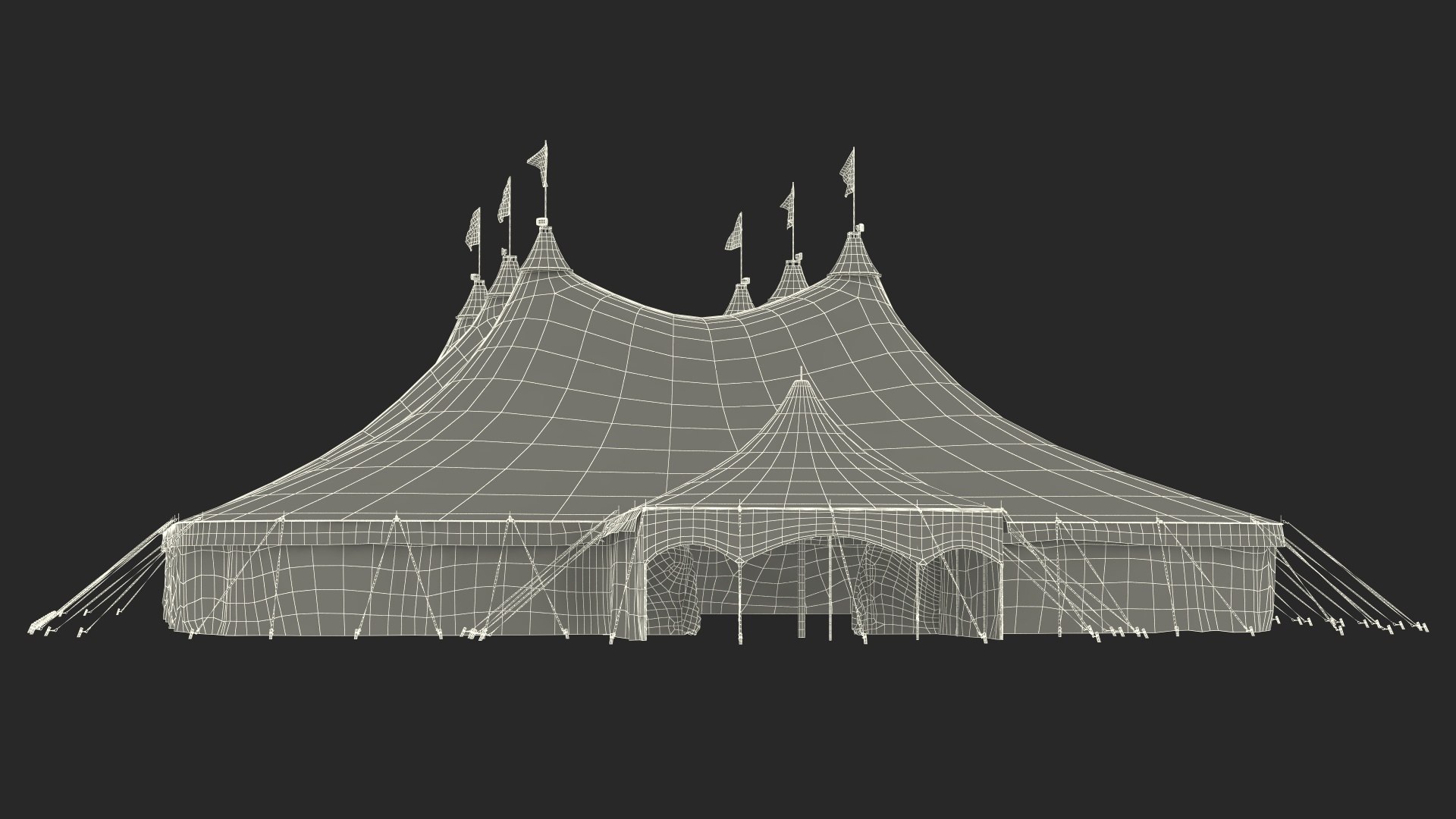 3D Circus Big Top Tent - TurboSquid 2112871