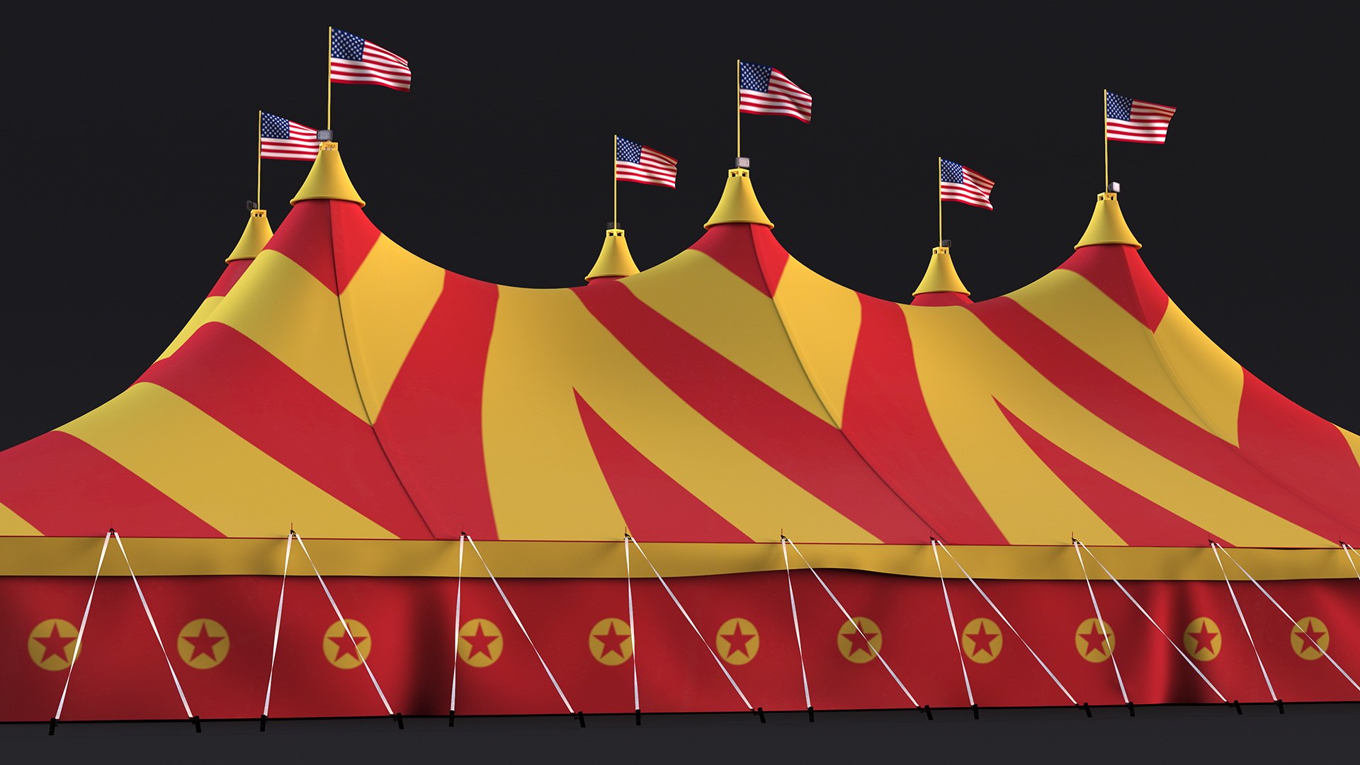 3D Circus Big Top Tent - TurboSquid 2112871
