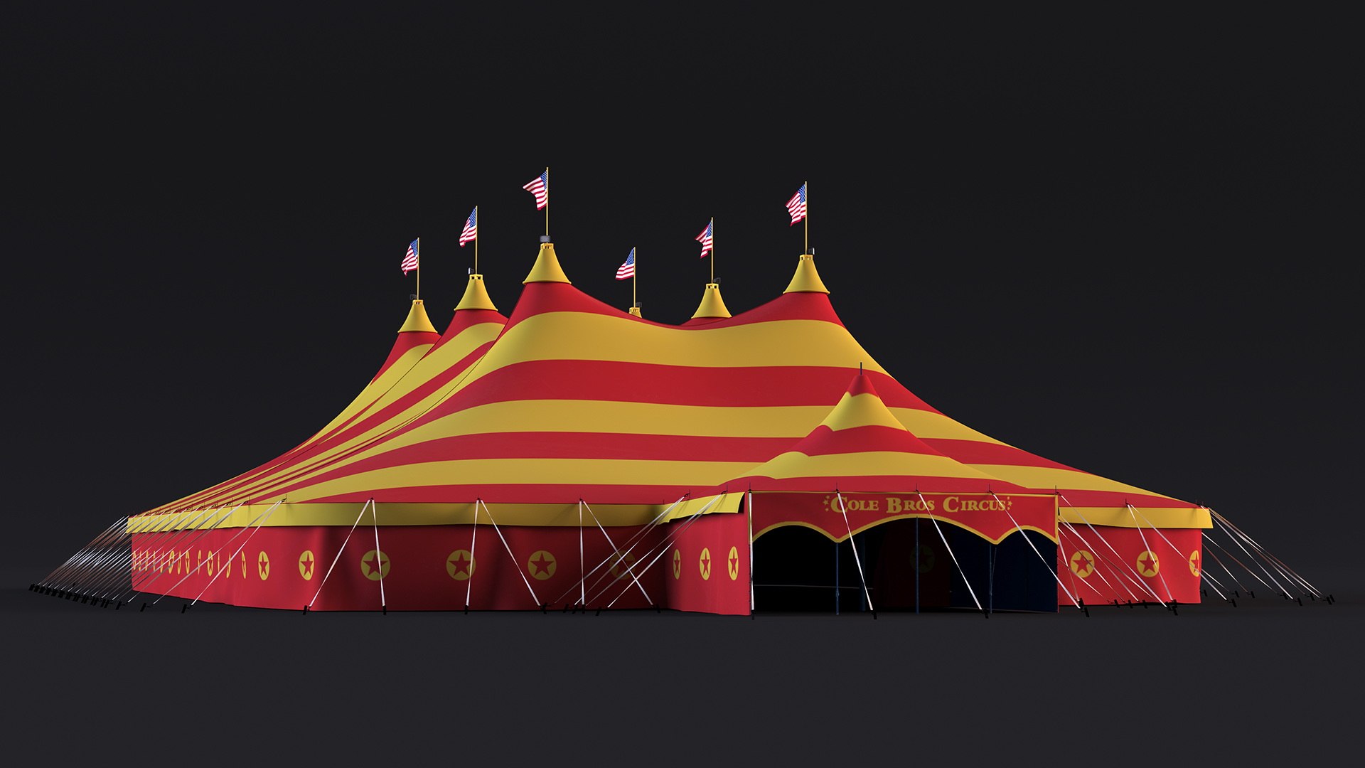 3D Circus Big Top Tent - TurboSquid 2112871