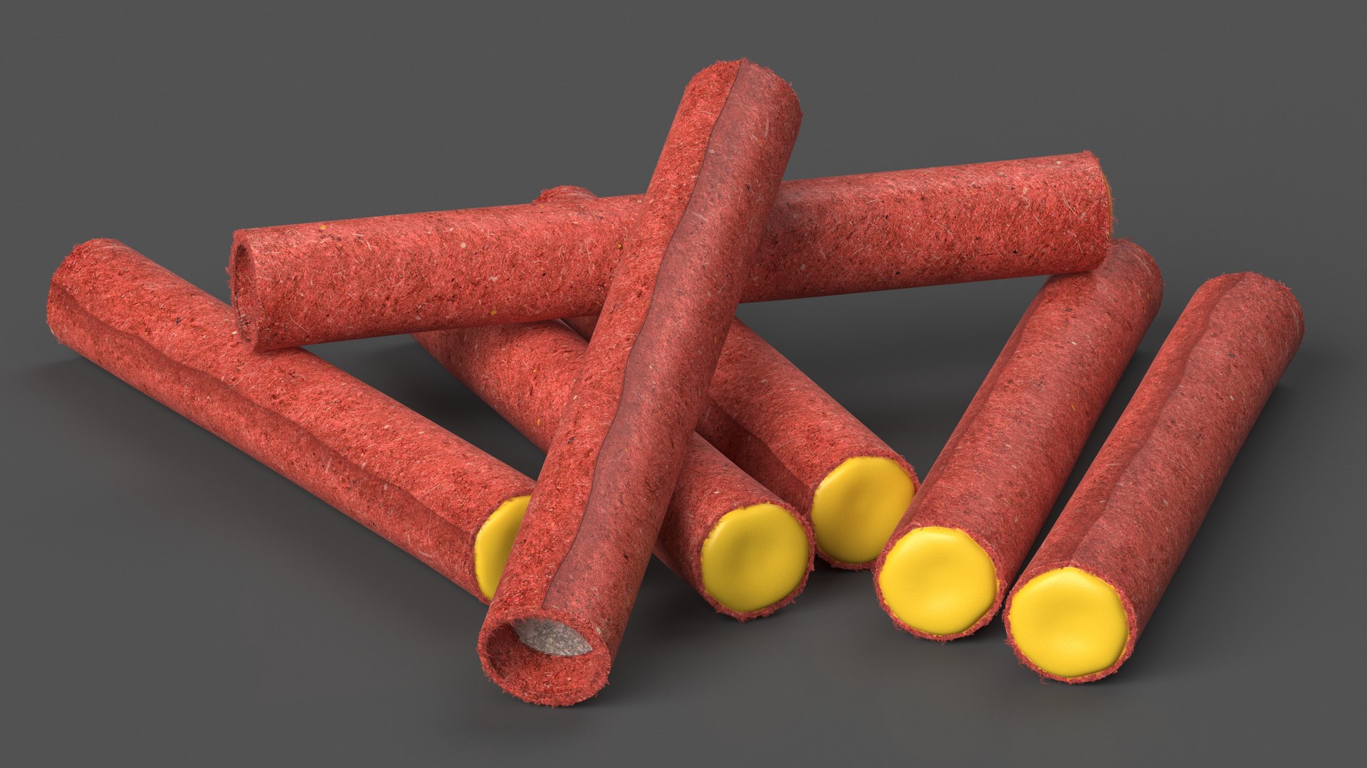 3D Pile Of Firecrackers Fur - TurboSquid 2195772