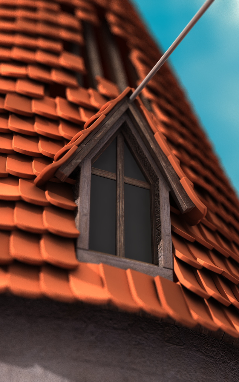 cartoon castle tower 3d ma