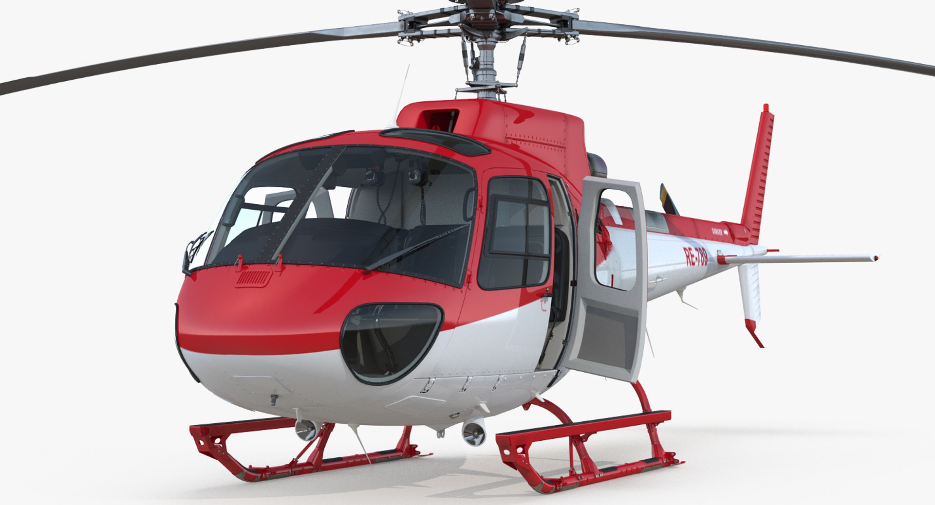 Medical transport helicopter eurocopter 3D model - TurboSquid 1179023