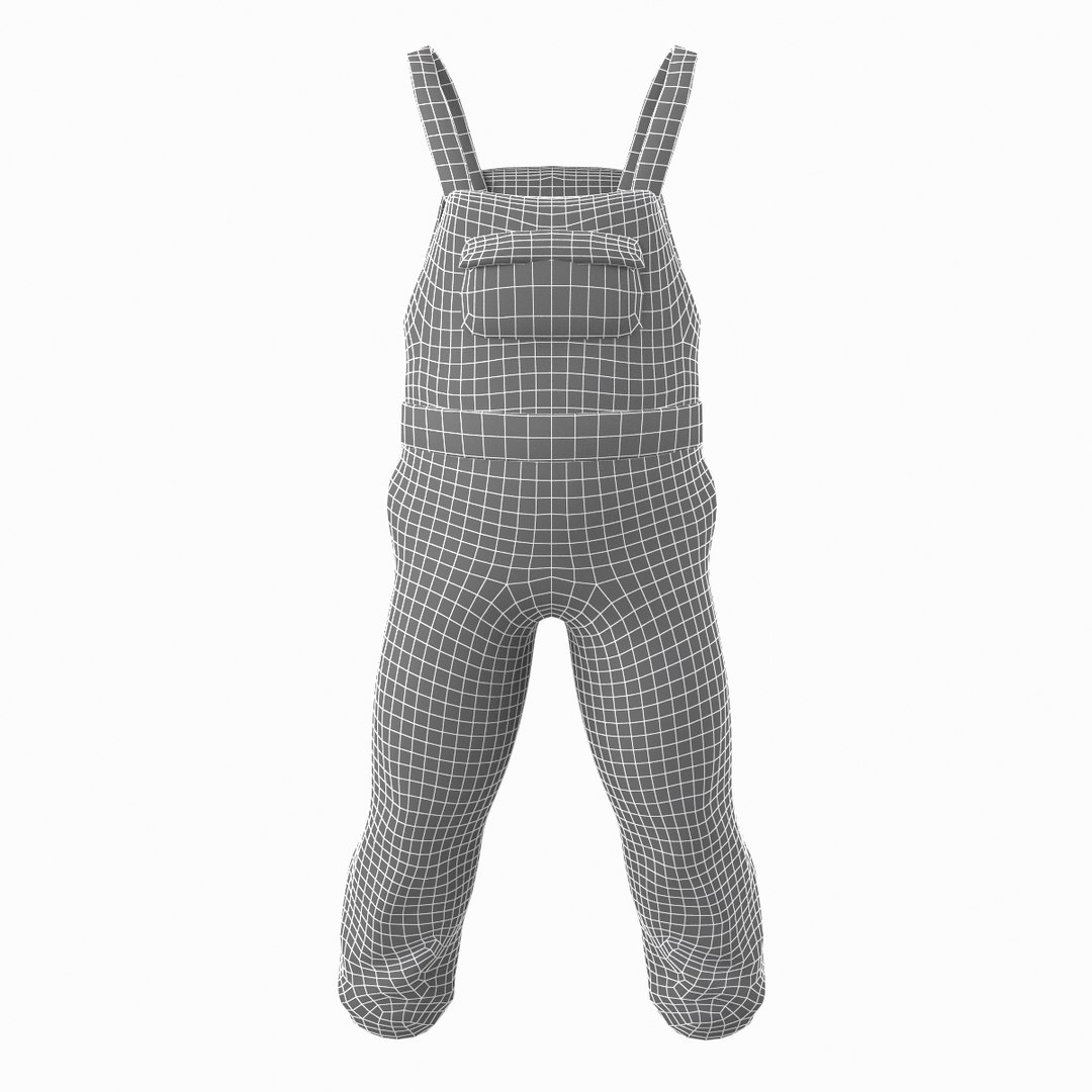 Coveralls Cartoon 3d Model