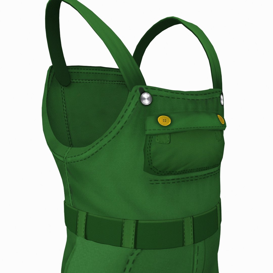 Coveralls Cartoon 3d Model