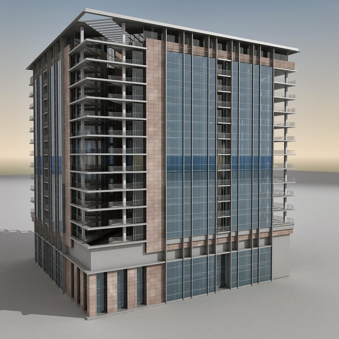 Modern Building 3d Max
