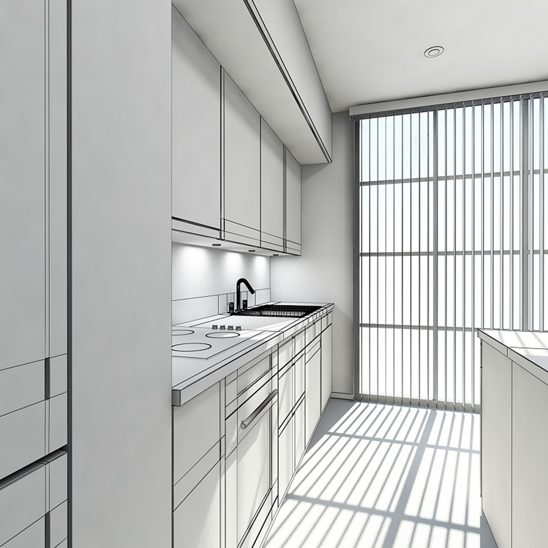Kitchen 2 3d Obj
