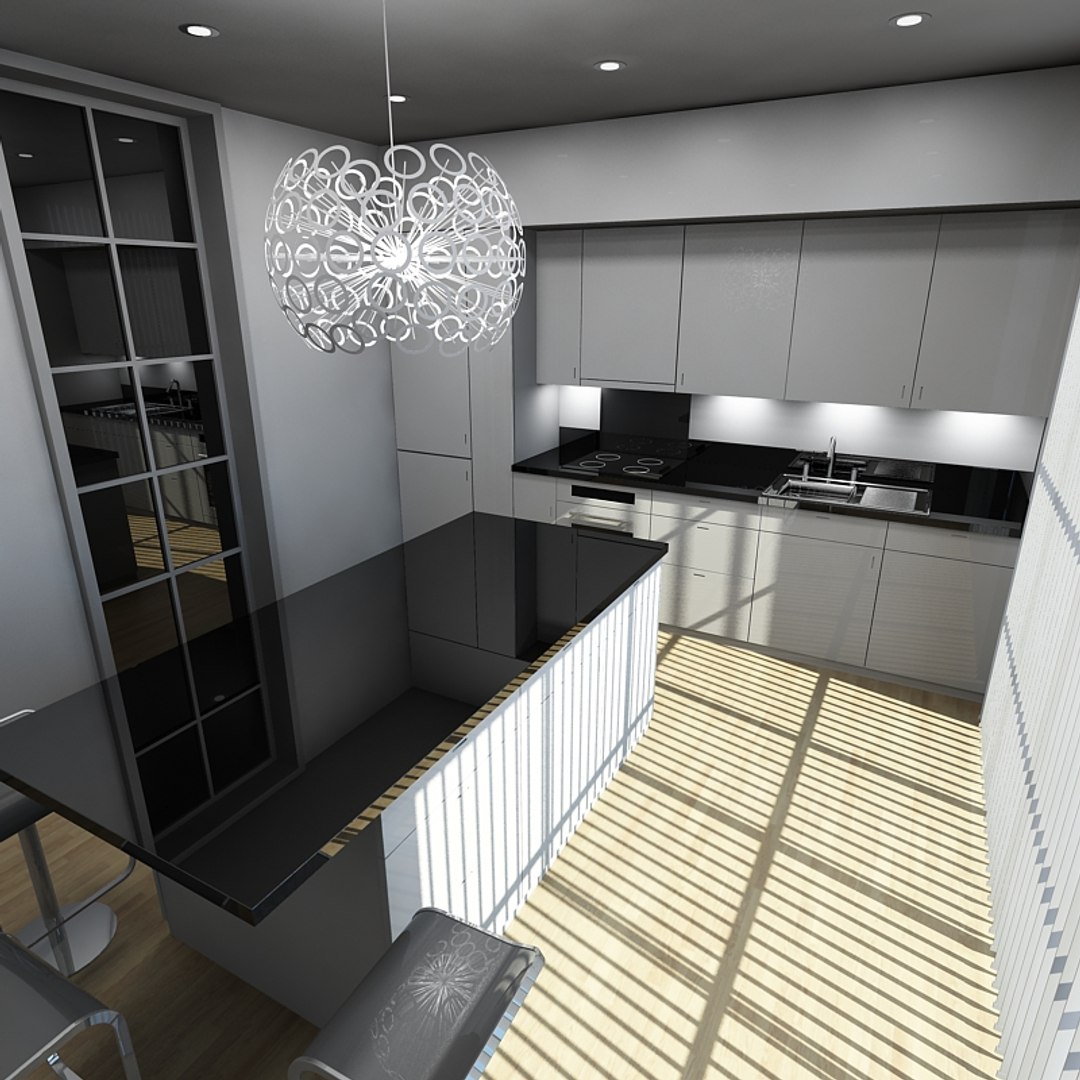 Kitchen 2 3d Obj