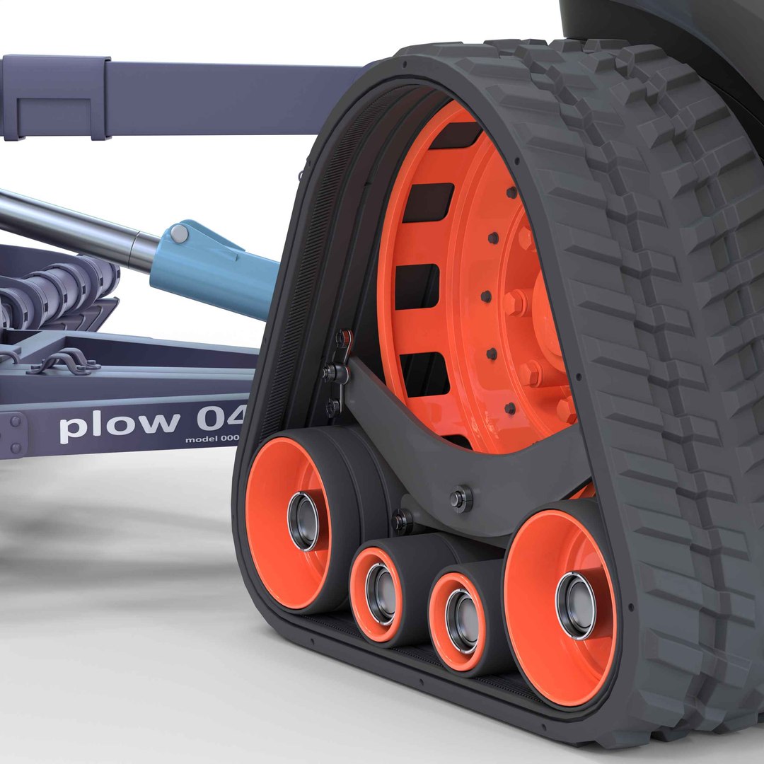 3D Autonomous tractor and plow model - TurboSquid 2182226