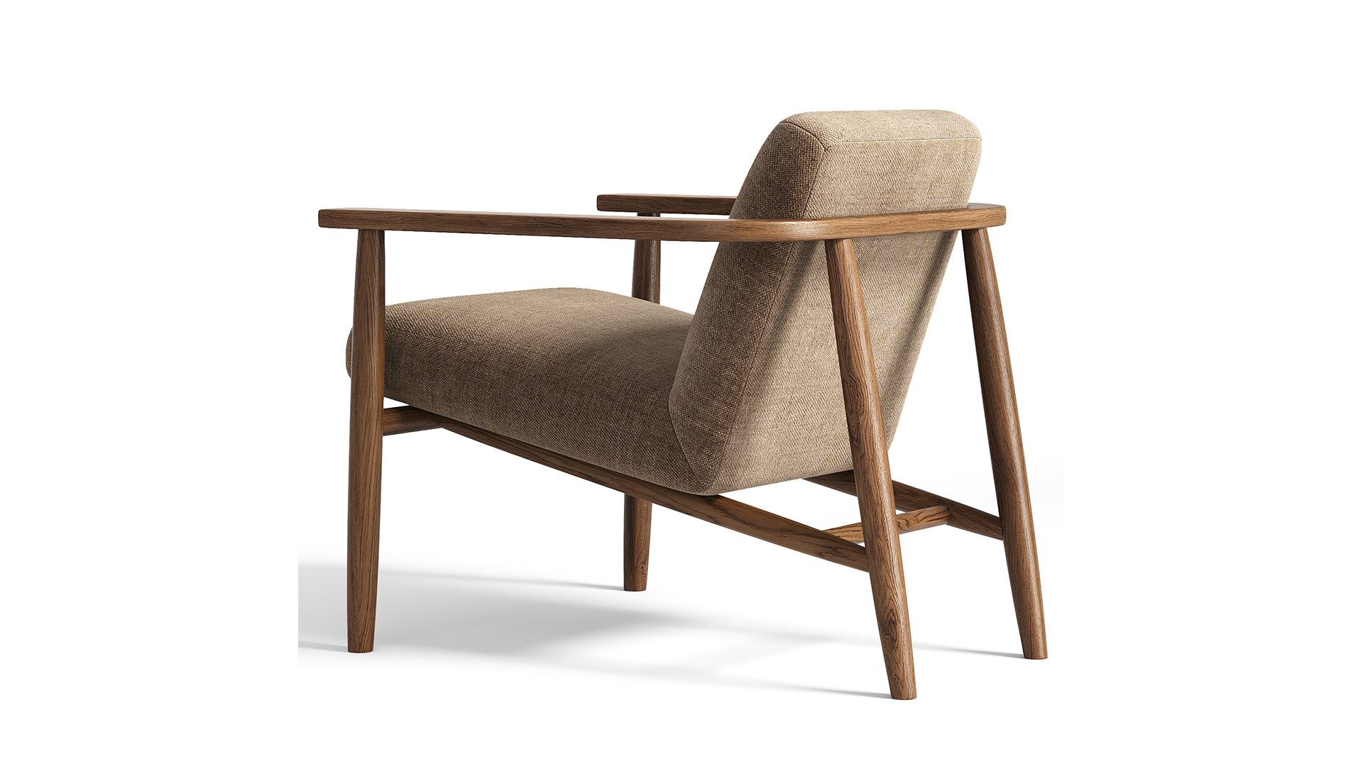 3D Model Ava Chair In Performance Alcala Fawn - TurboSquid 2187805