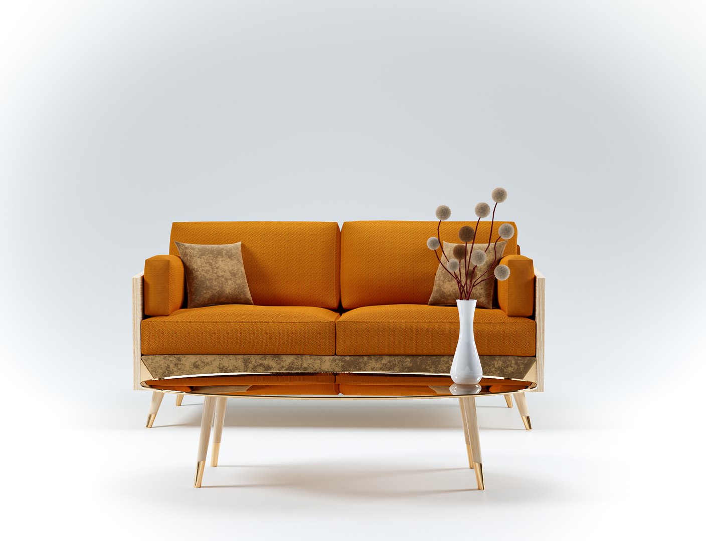 3D Model Sofa And Armchair - TurboSquid 2001987