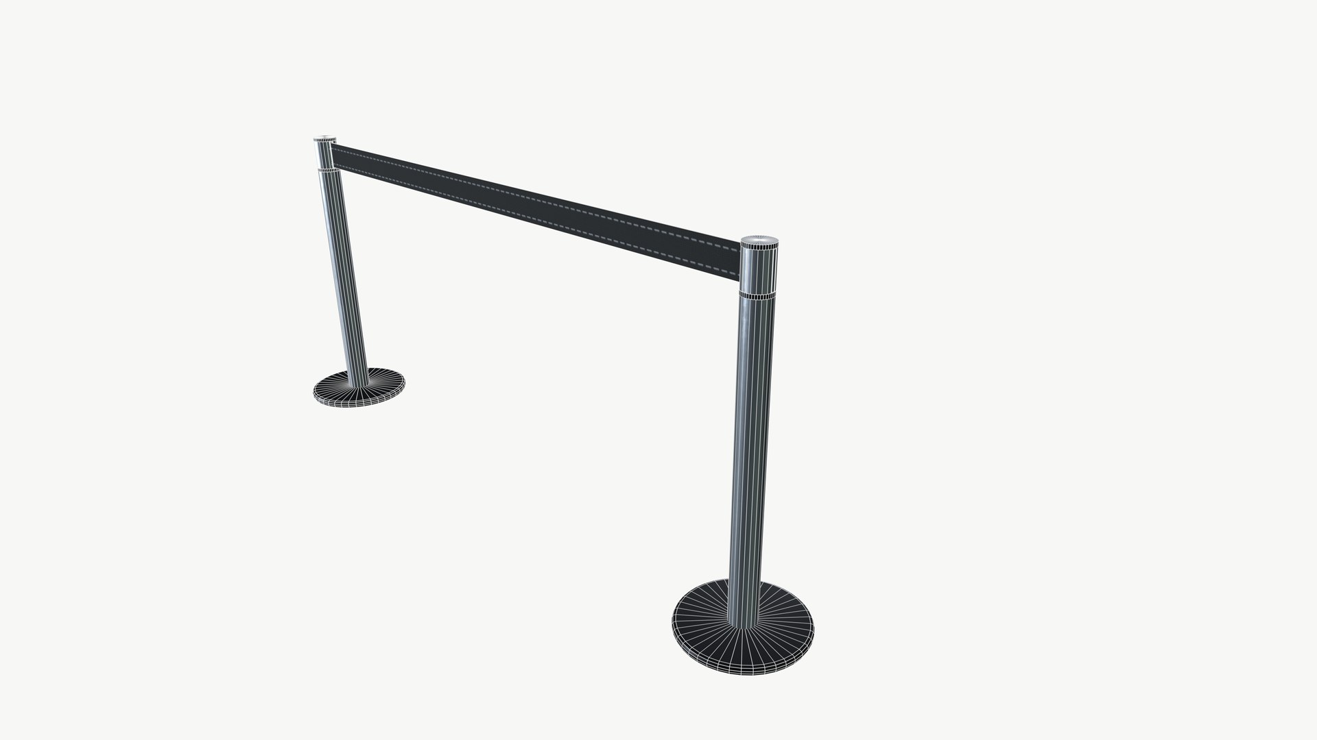 3D Steel Barricade Model - TurboSquid 2258092